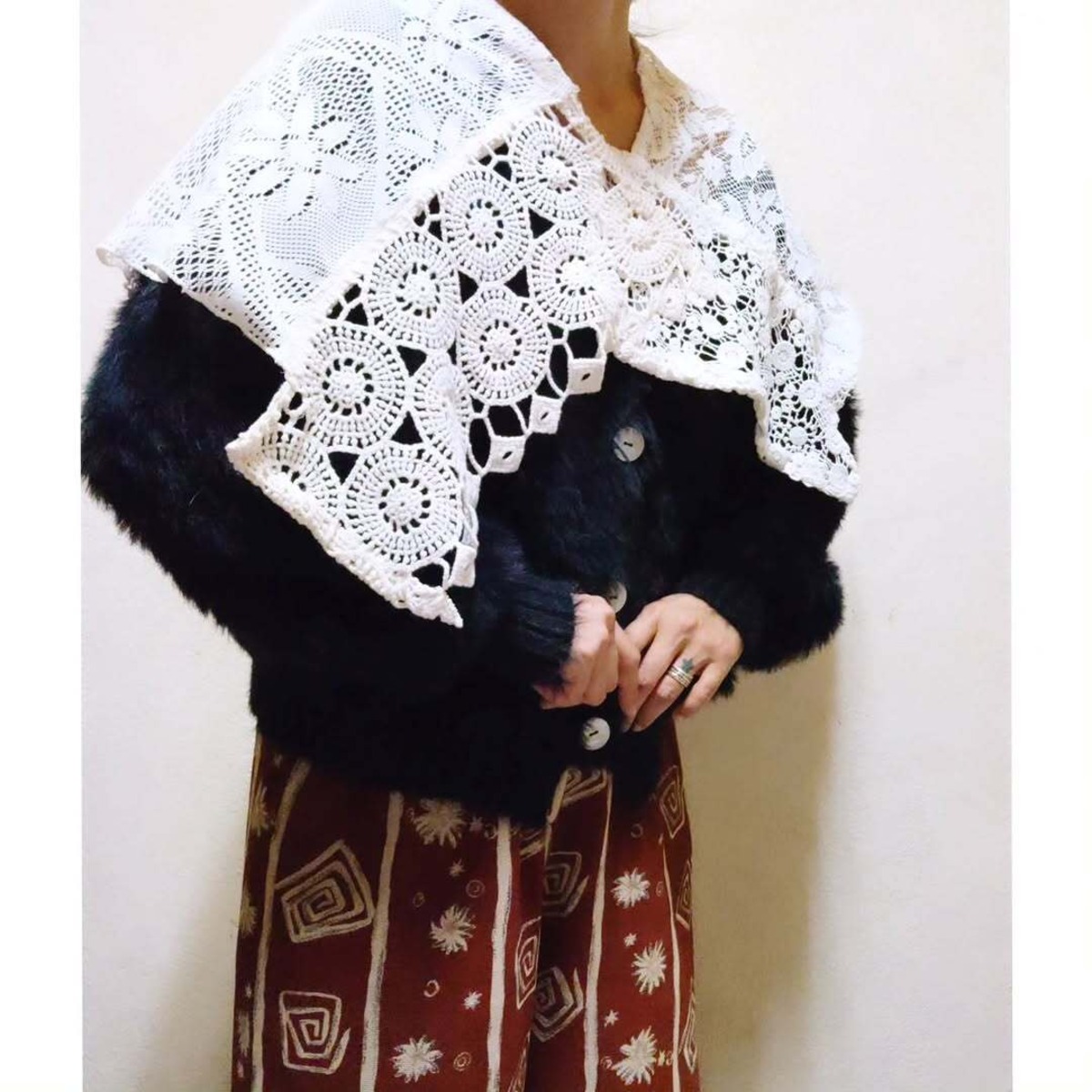 vintage remake lace false collar | sheher