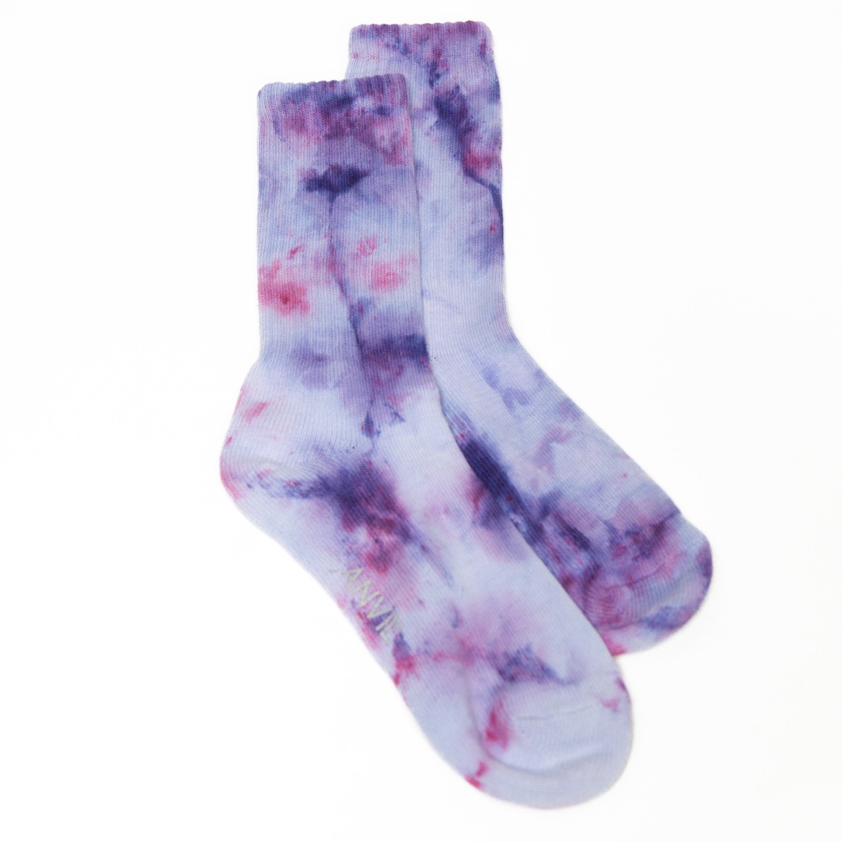 ICE-DYE CREW SOCKS -VIOLET&PINK- | MELT