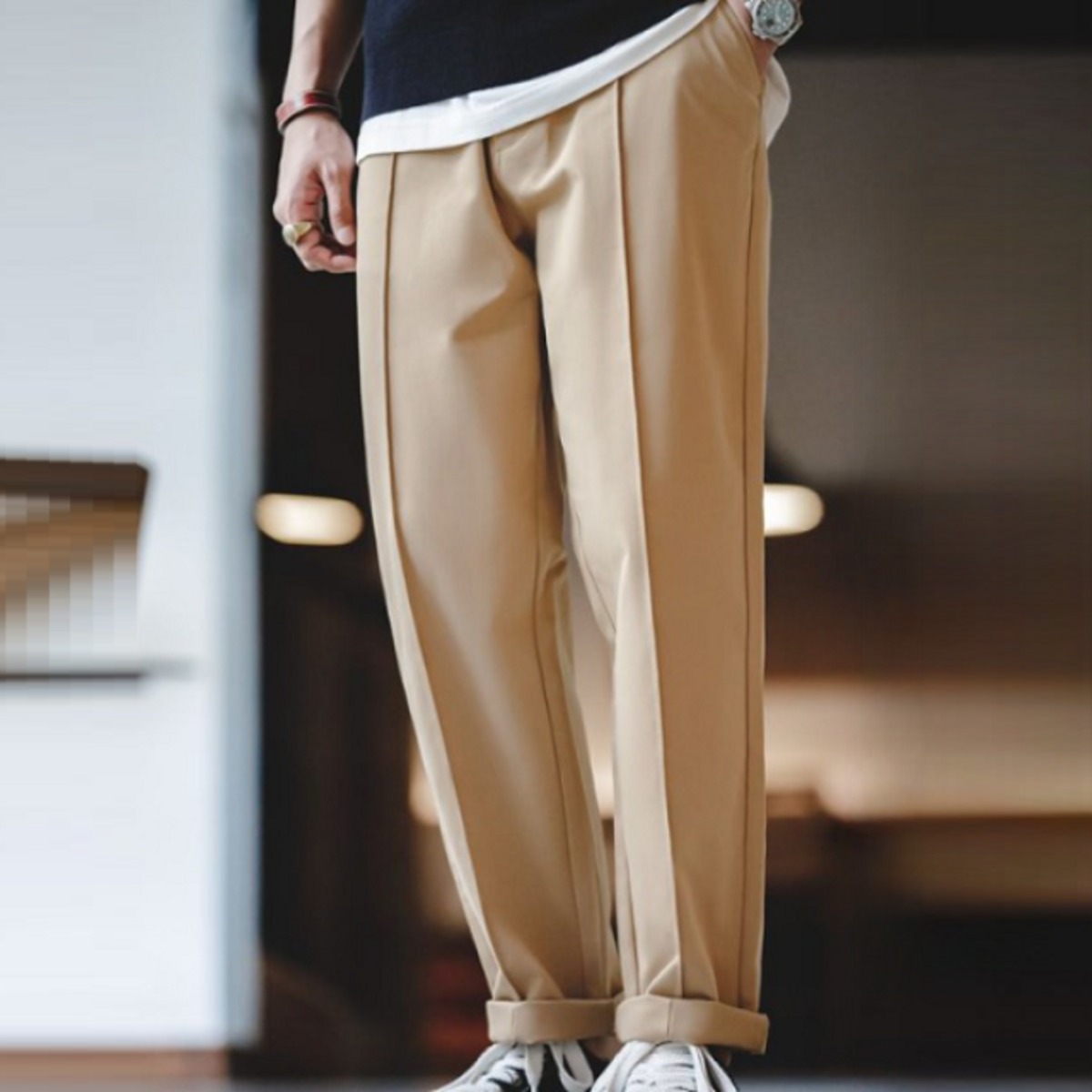 Single Pleated Slacks [1122] | Japan Outdoor Living