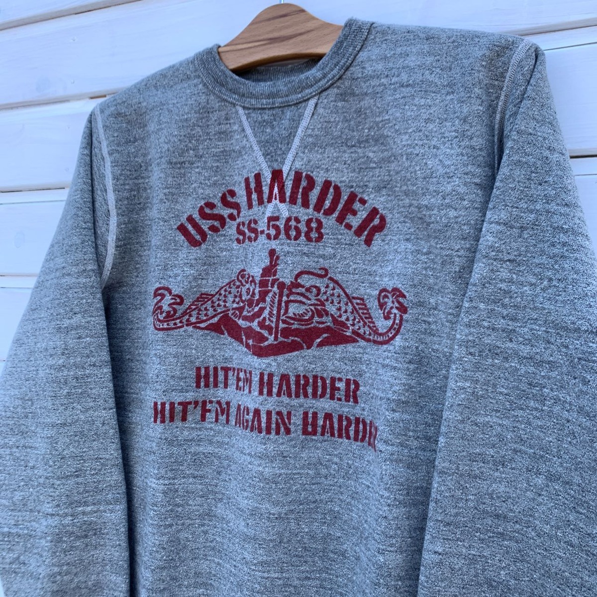 BUZZ RICKSON'S SET IN CREW NECK SWEAT SHIRT USS HARDER | Jeans Shop 3rd Down ジーンズショップサードダウン
