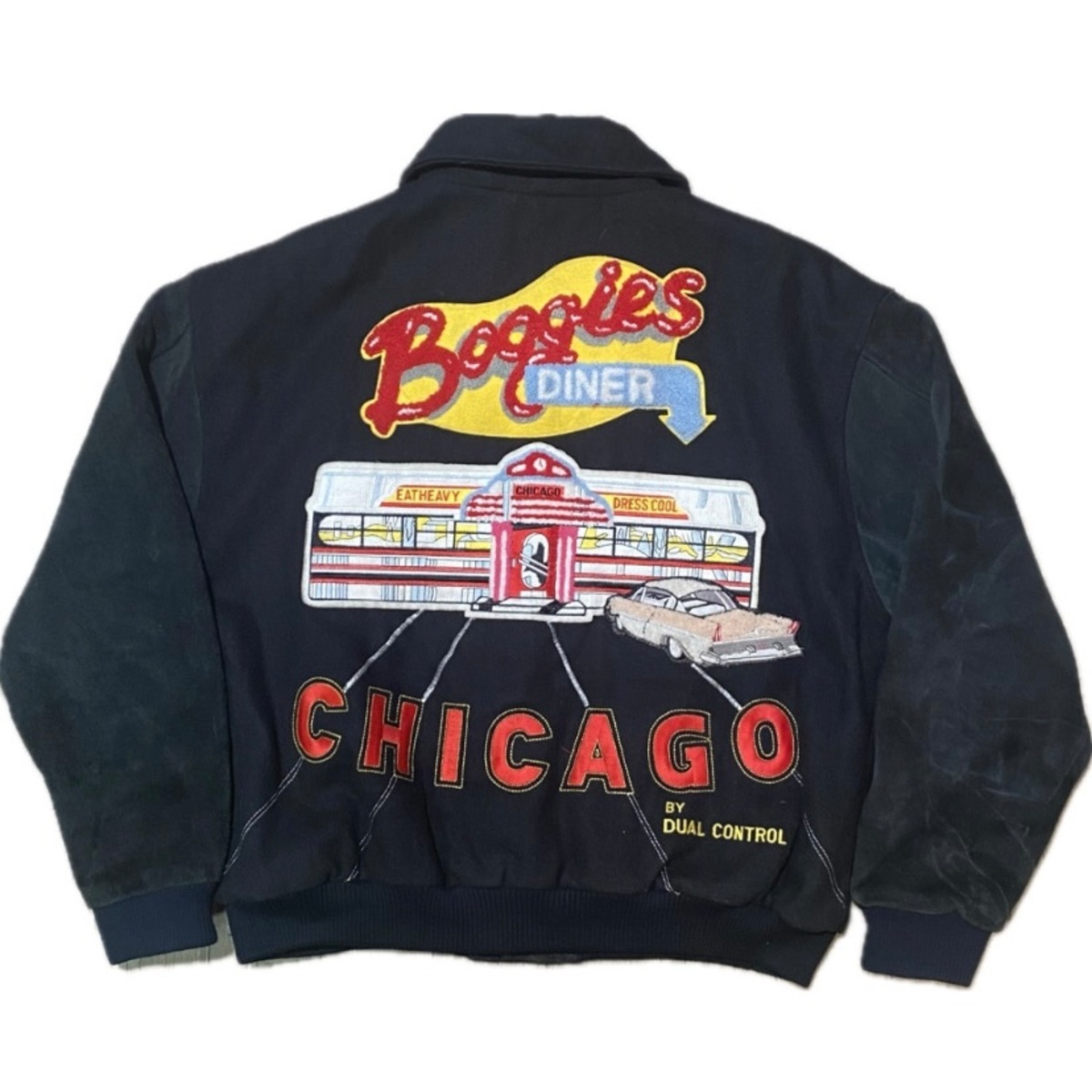 VINTAGE 90S DUAL CONTROL BOOGIES DINER CHICAGO STADIUM JACKET | C H I L L
