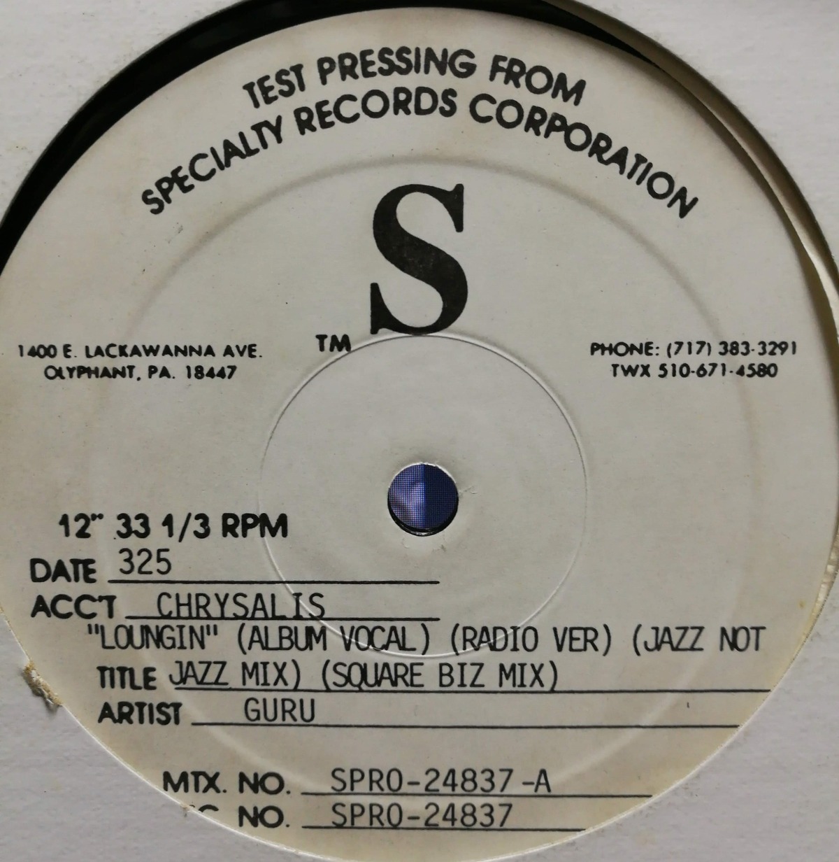 【12inch】Guru / Loungin' | COMPACT DISCO ASIA