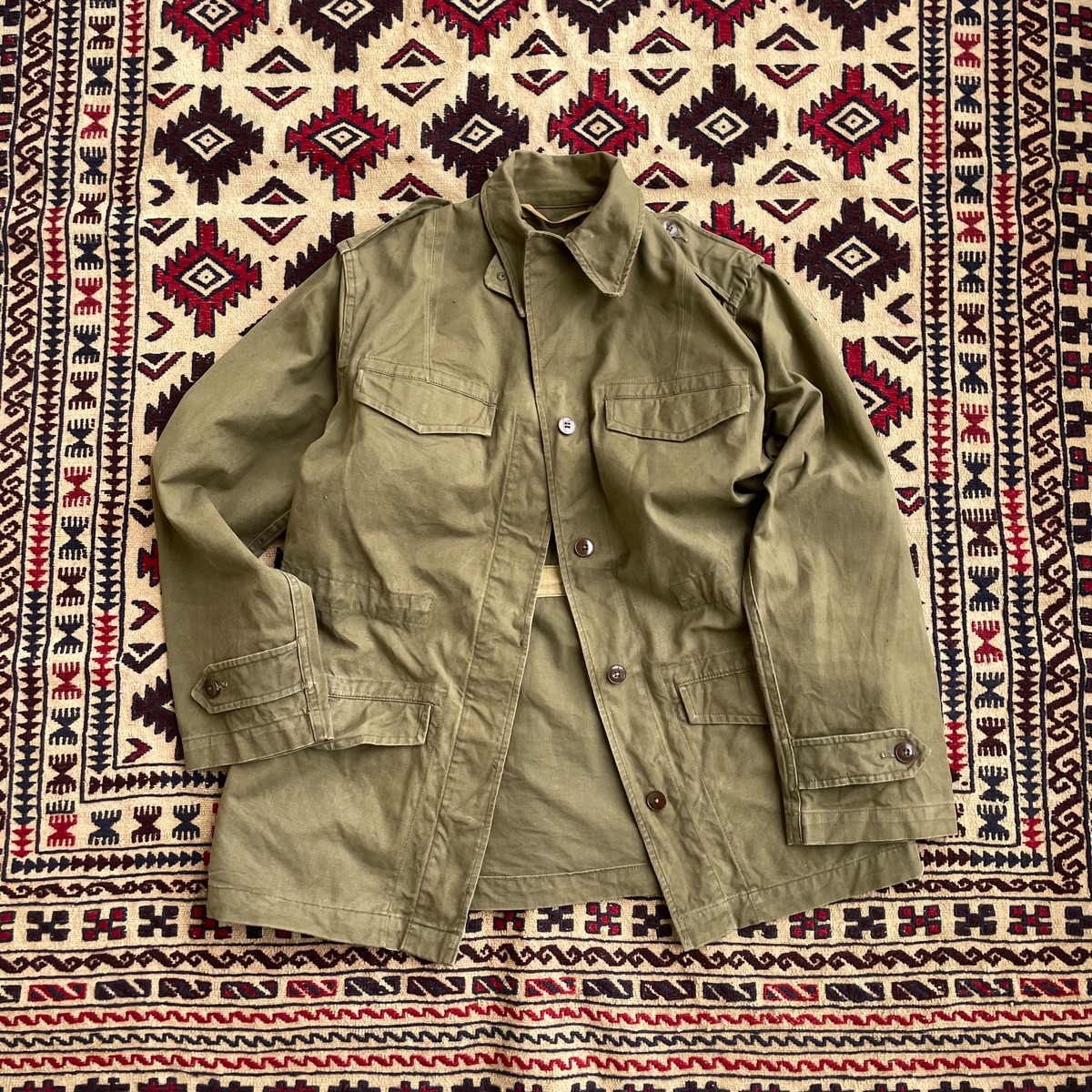 50s french army M47 field jacket 珍品 フランス軍 M47 フィールドジャケット前期初期型 レディース ...