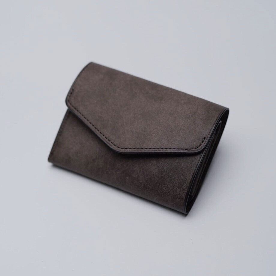 Compact Trifold Wallet MARGOT gray | ORIONIS