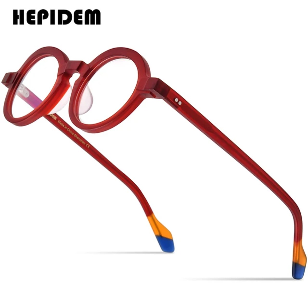 Simple Color Round Glasses【H0056】 | HEPIDEM JAPAN