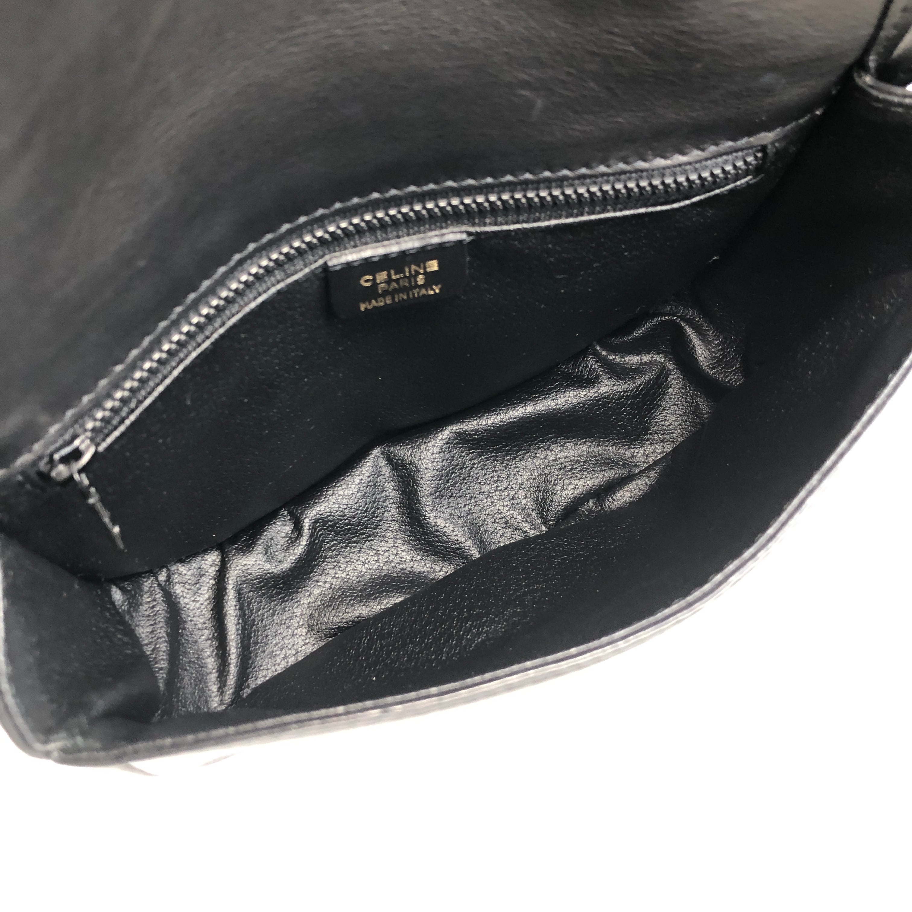 CELINE セリーヌ ショルダーバッグ ブラック ガンチーニ レザー CELINE セリーヌ ショルダーバッグ ブラック ガンチーニ レザー
