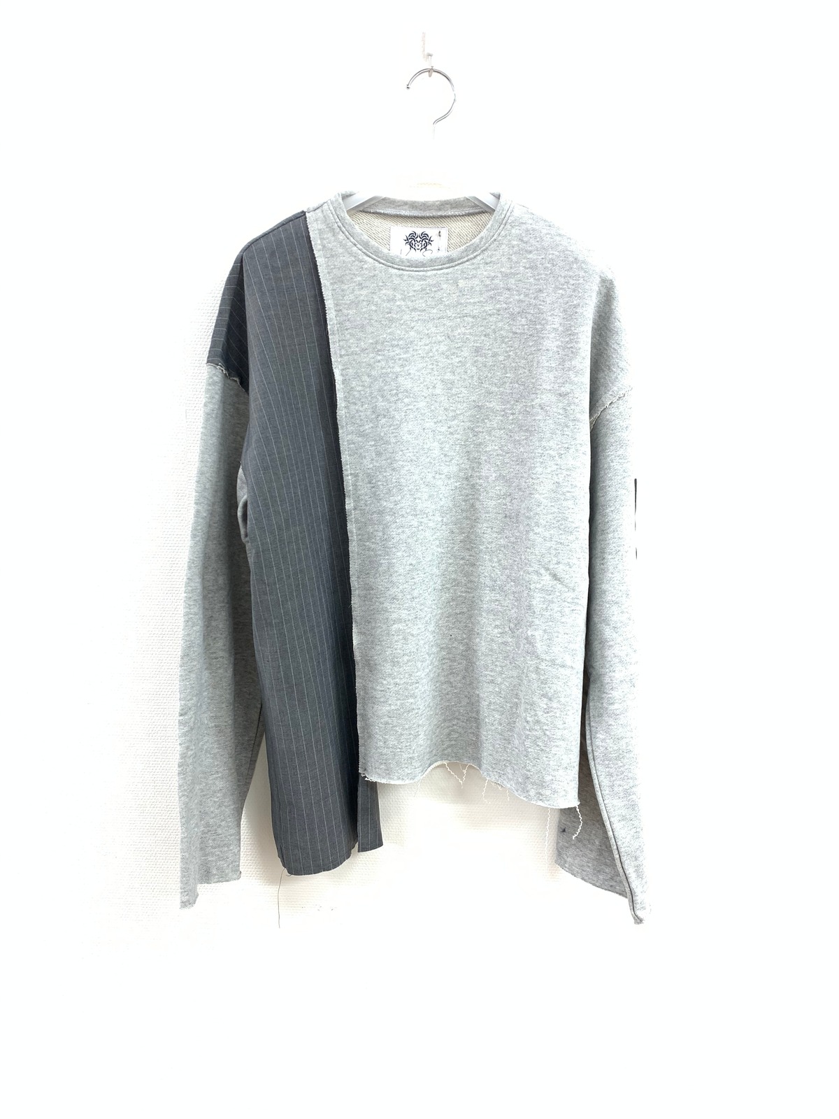 CUT-OFF PANEL SWEAT SHIRT | PROSPERE-STORE