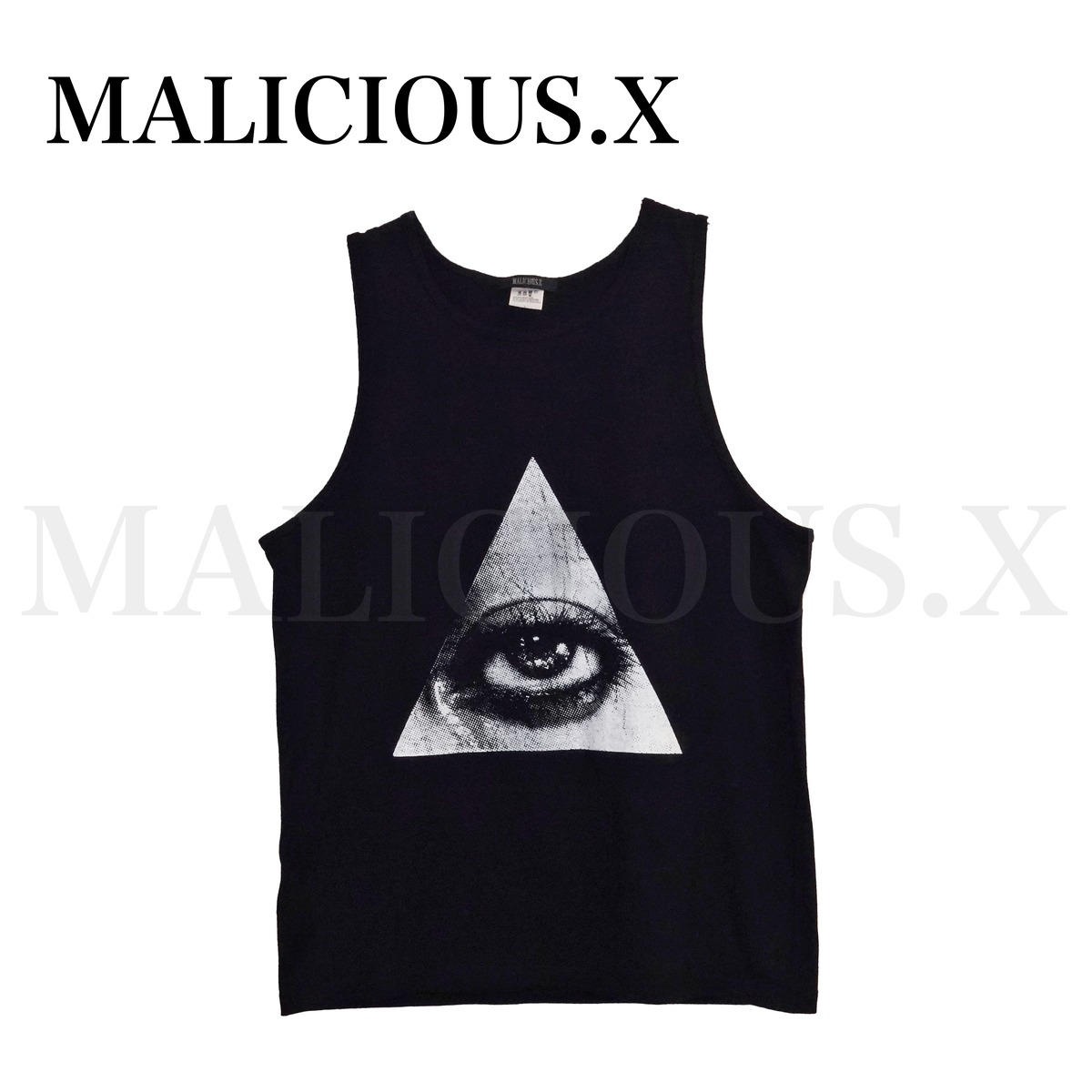 Triangle sanpaku eye tank top | MALICIOUS.X