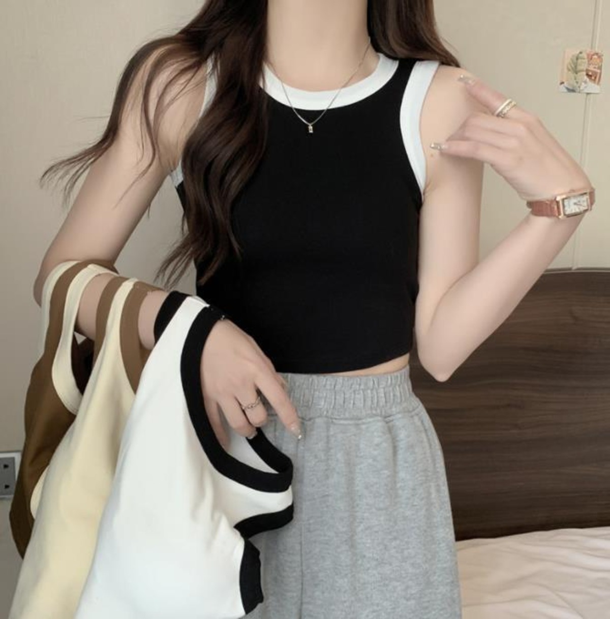 レディース 女 袖なし トップス Tシャツ インナー タンクトップ | HapiHapi style