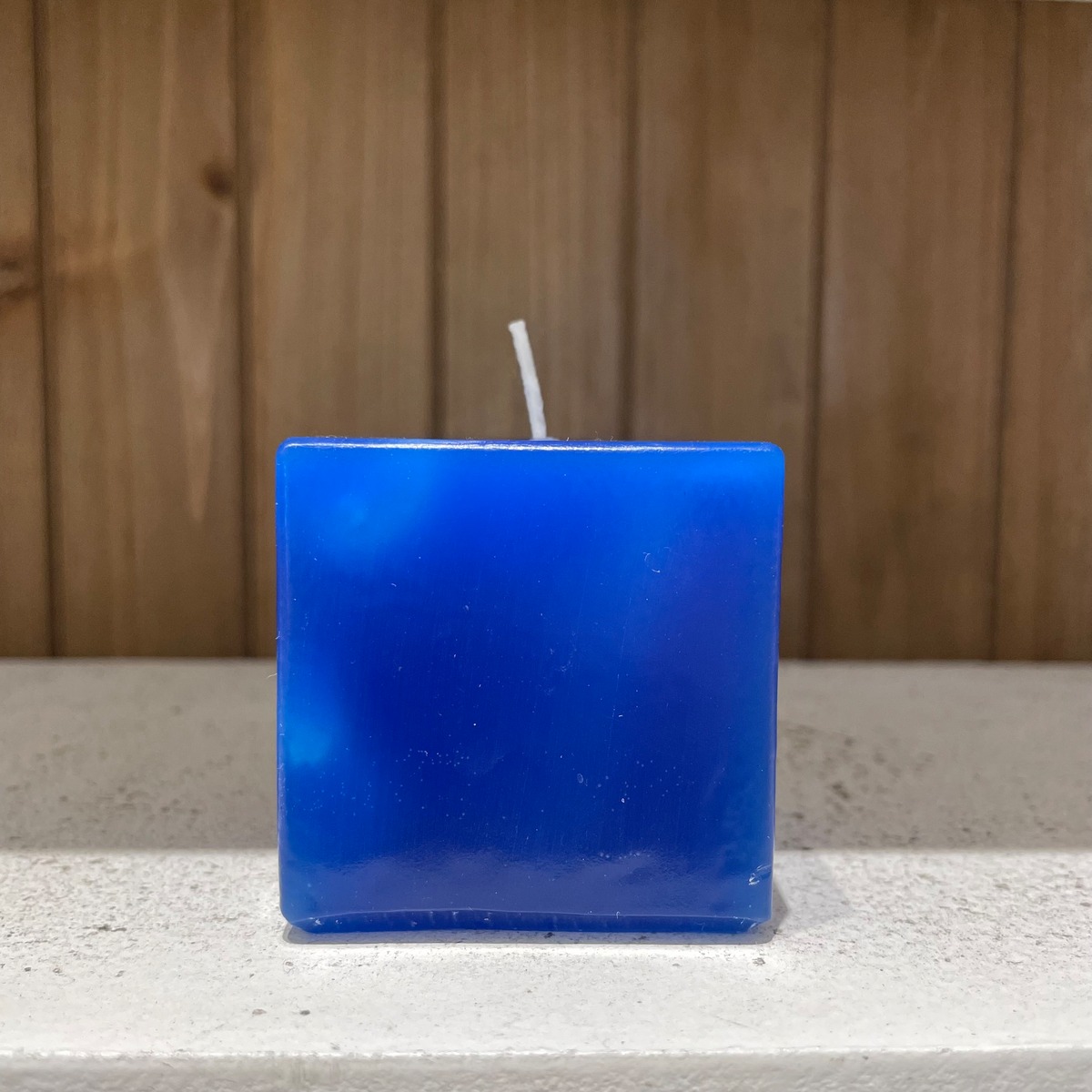 BLUE CUBE CANDLE ② 【ラベンダーの香り】 | timtomcandle ハンドメイドキャンドル