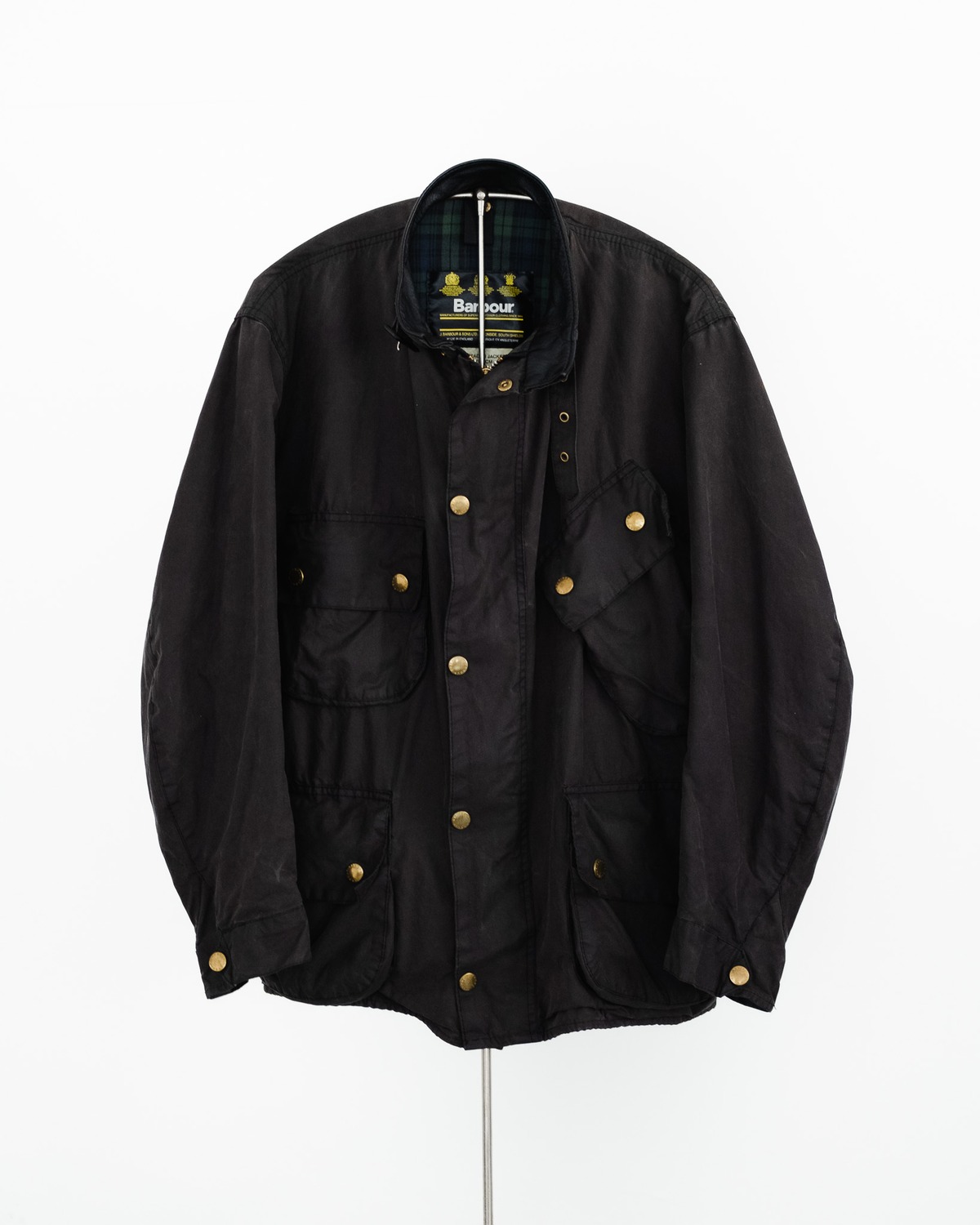 90's] "Barbour" BEACON Waxed Cotton Motorcycle Jacket | recollection ...