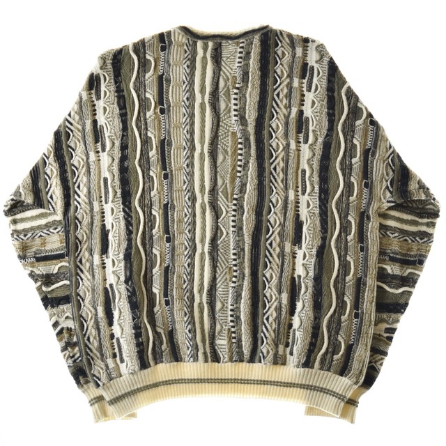 1990s Croft And Barrow Vintage 3d Knit Sweater Oversize Made In