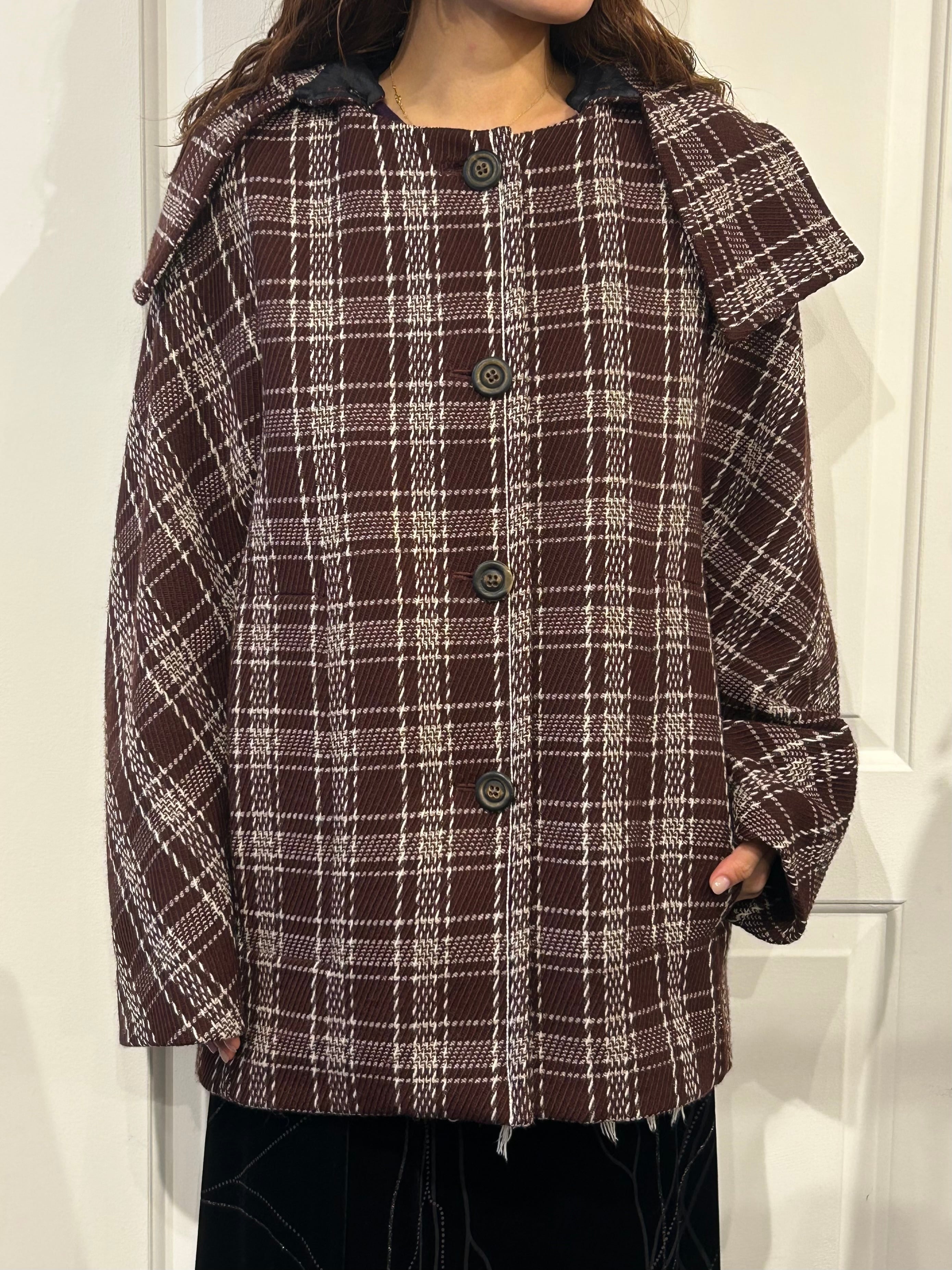 MARNI / vintage check patter coat. | AURA JAPON