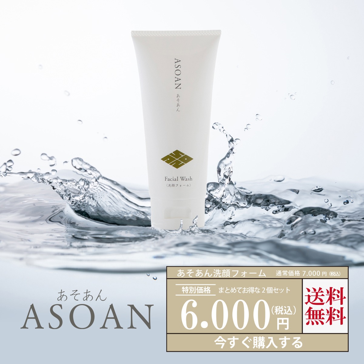 ASOAN ～あそあん～ 洗顔フォーム 2本セット | asoan