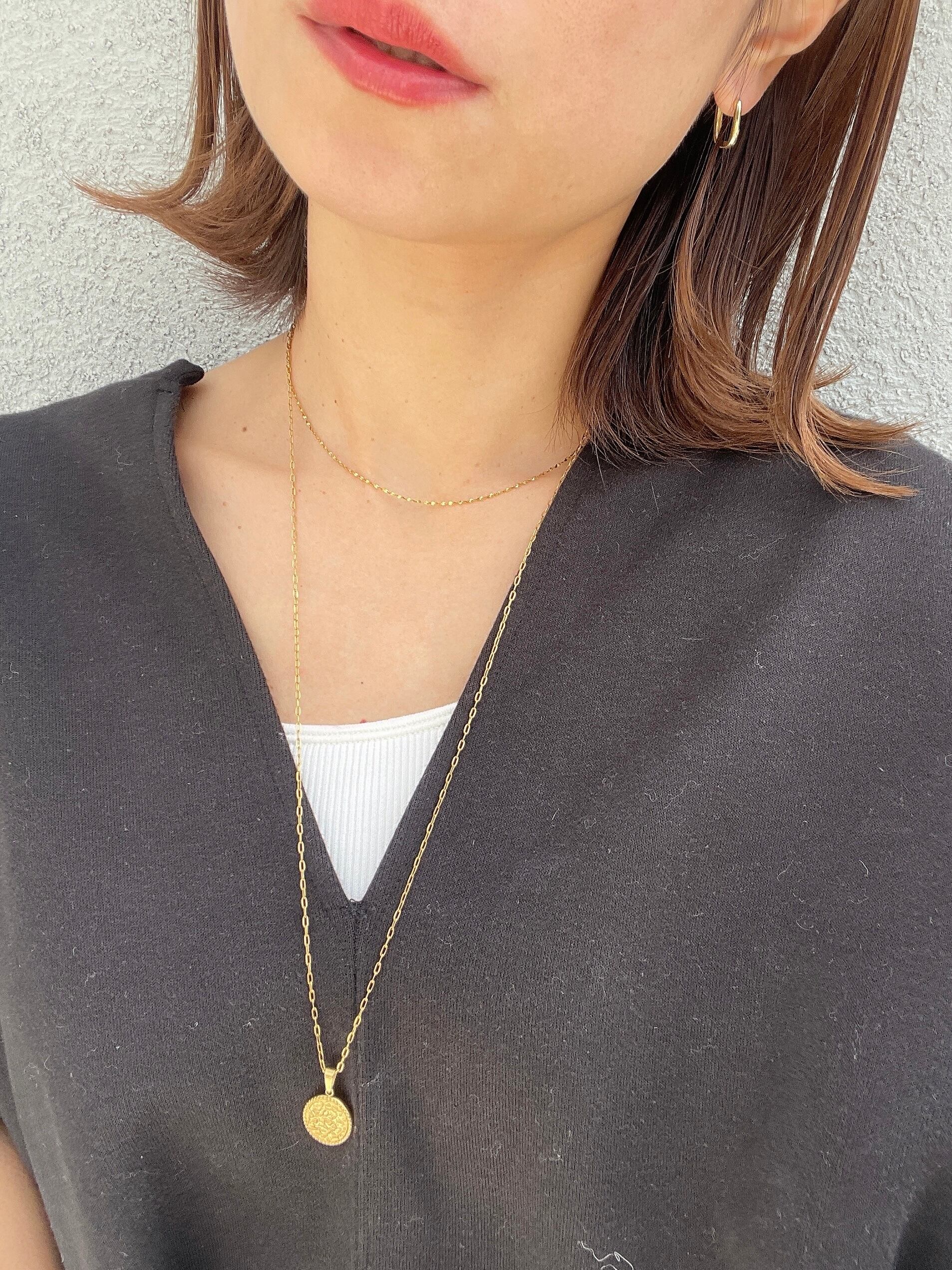 original slide chain coin necklace | joie
