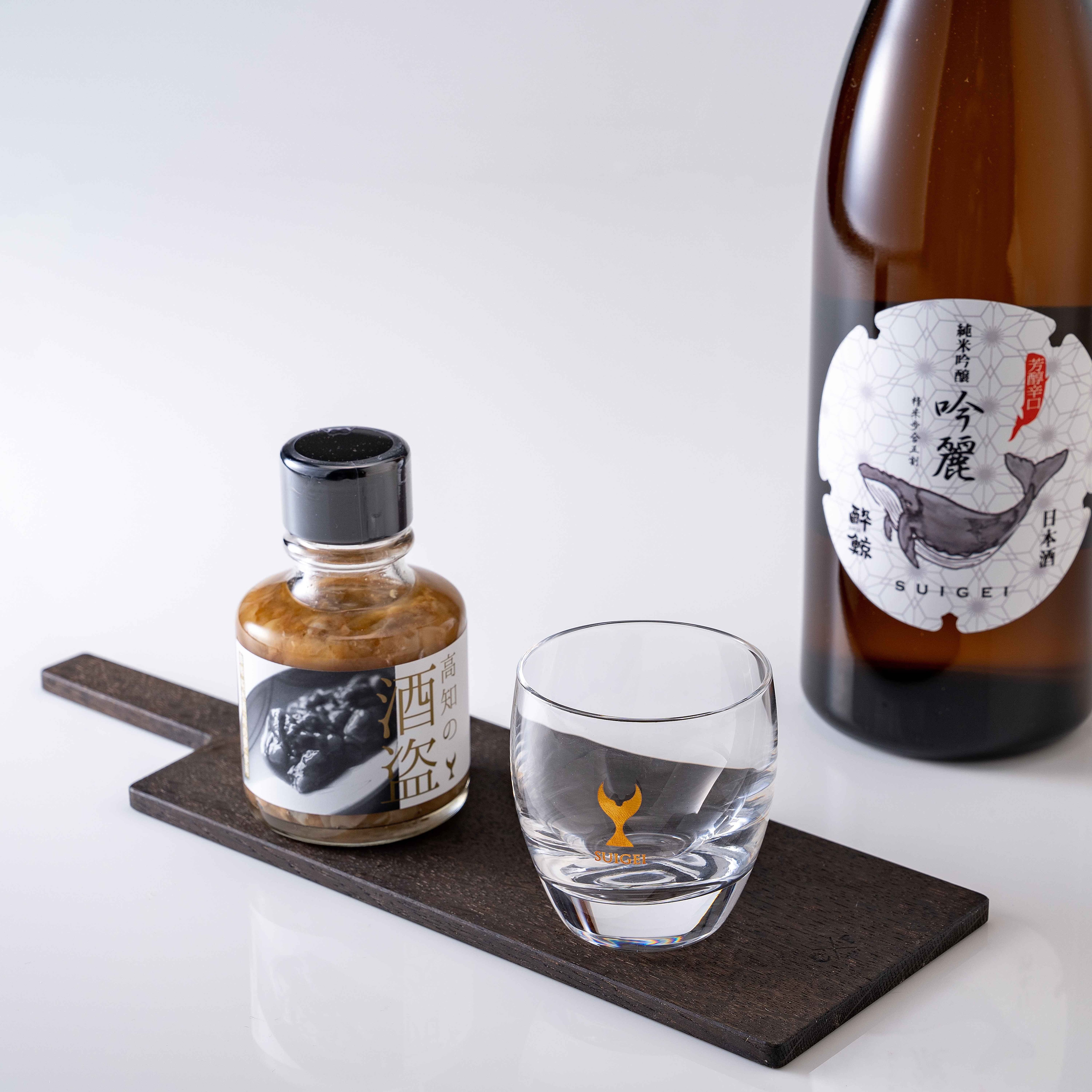 酔鯨 酒盗＆酔鯨 純米吟醸 吟麗 720ml（SUIGEI MINI GLASS GOLD TAIL 付き） | SUIGEI STORE | 酔鯨酒造 公式オンラインストア