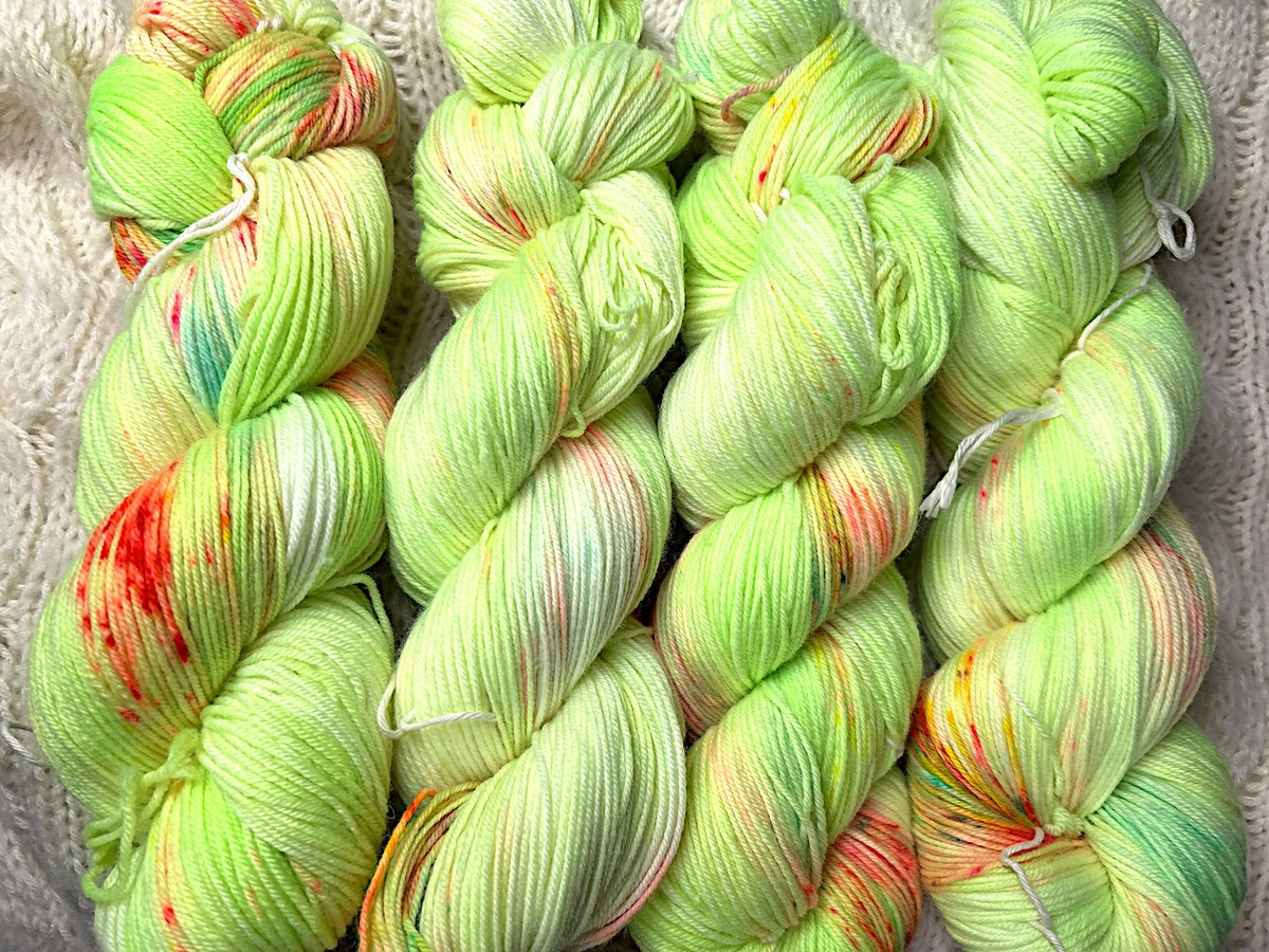 手染めメリノソックヤーン 夏祭 | Miyuka Handmade