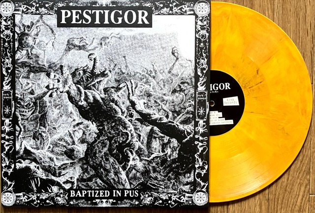 PESTIGOR / Baptized in Pus (LP - Yellow Brown Marbled Vinyl) - Limited ...