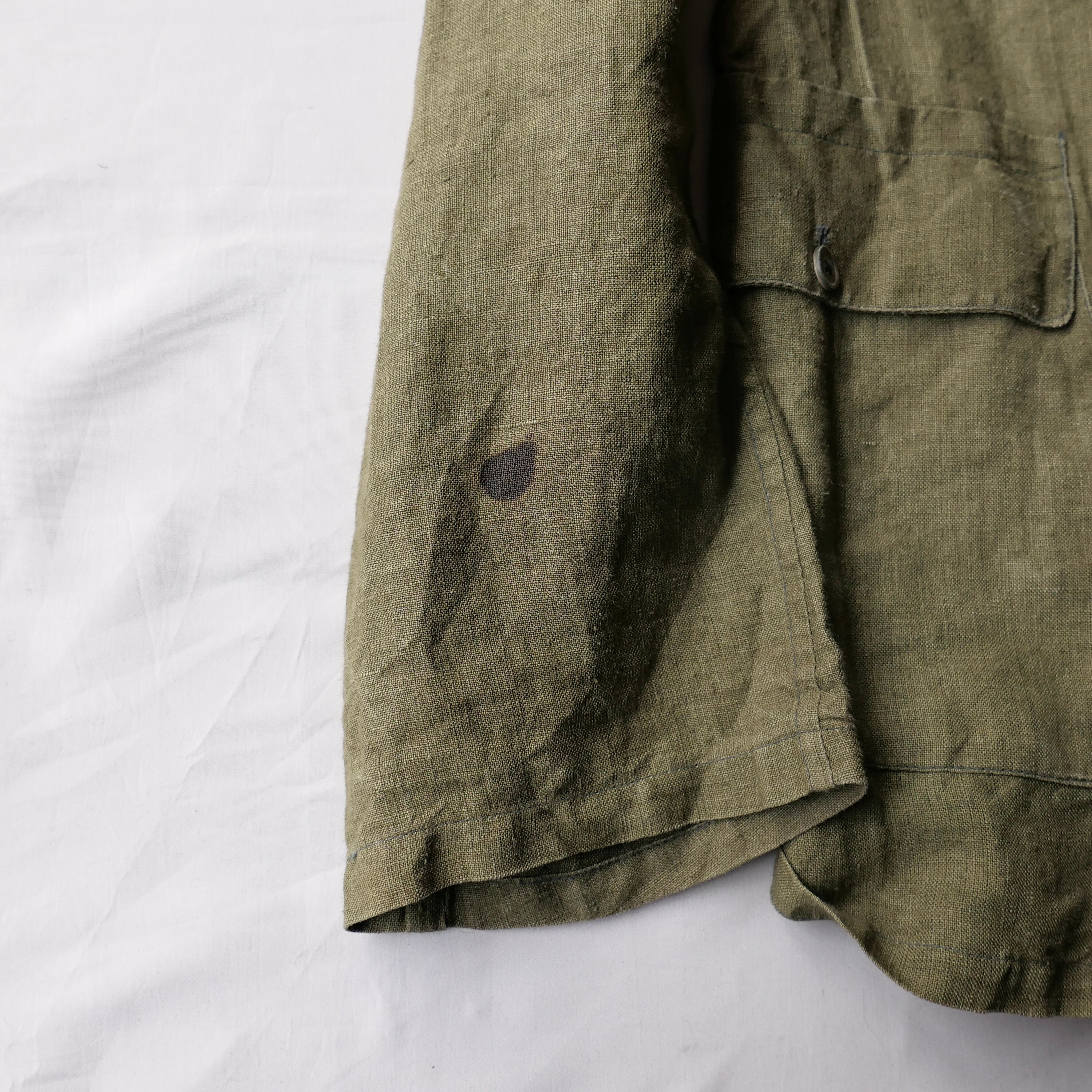 GERMAN VINTAGE LINEN WORK JACKET | safarionline