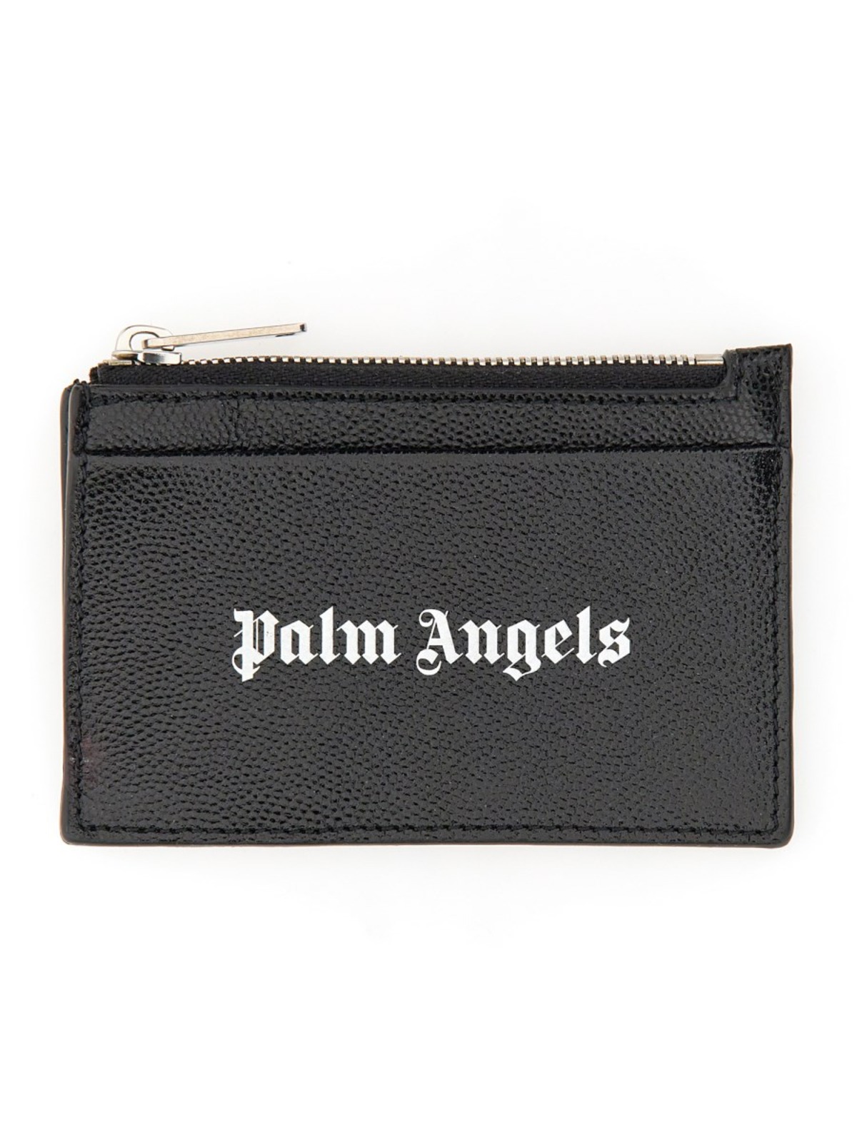 PALM ANGELS CAVIAR LEATHER CARD HOLDER WITH LOGO PMND007_F22LEA0021001 ...