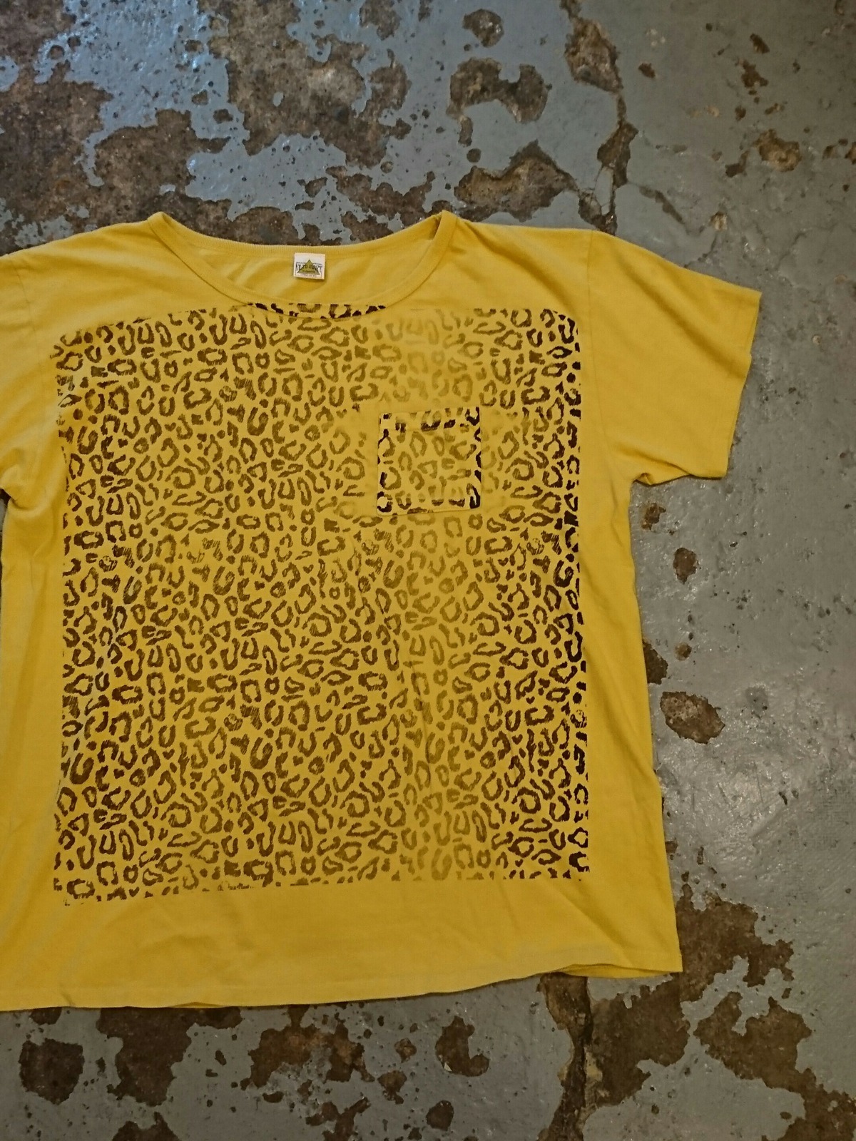 FILTH MART "LEOPARD PRINT TEE" Mustard Color | BOW & ARROW WEB STORE