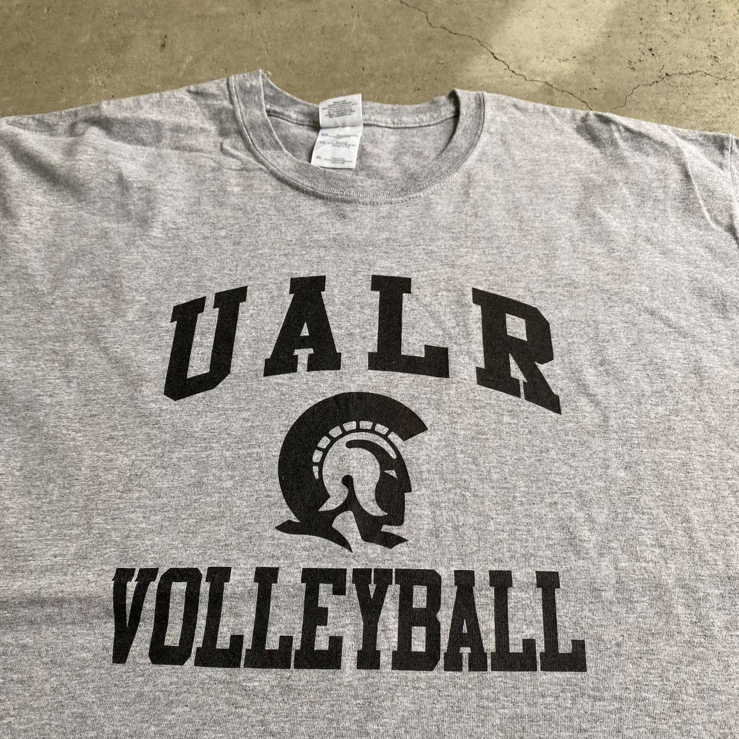 UALR バレーボール チームロゴ プリントTシャツ メンズXL 古着 グレー【Tシャツ】【P2000】【CS2312-AL2】 | cave ...