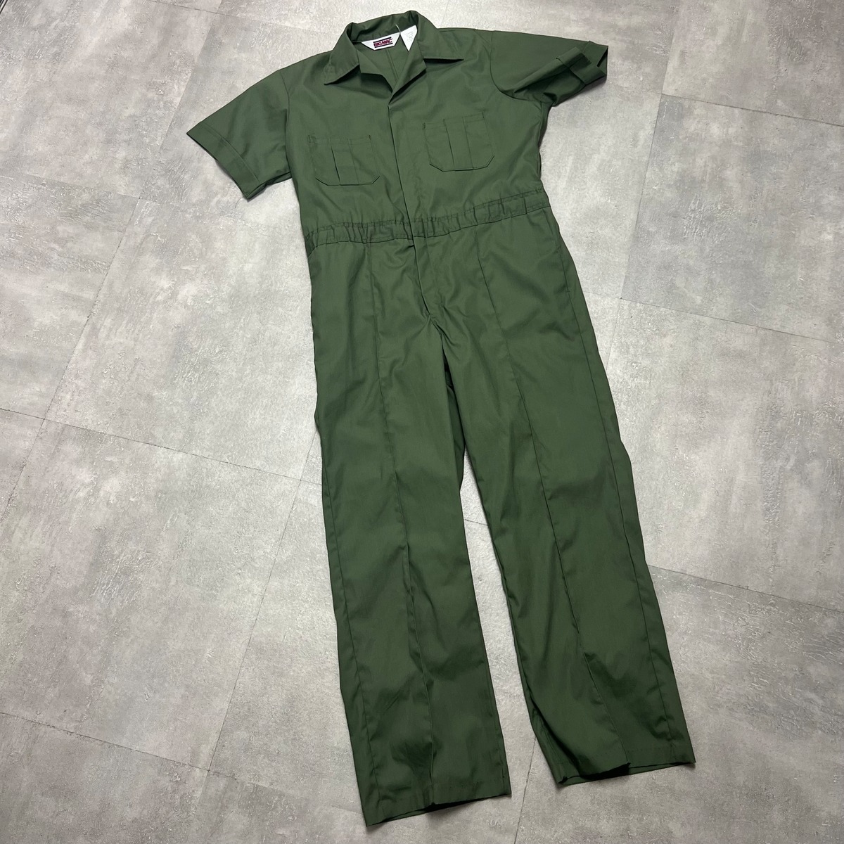 80sビッグマックBig Macツナギカバーオール半袖USAアメリカ古着ビンテージワーク | COMESEE