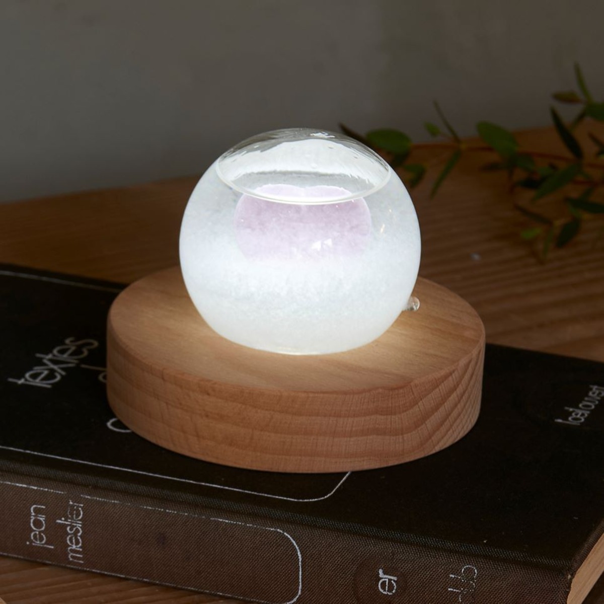 インテリアアイテム【Fun Science】ストームグラス ドームハート&LEDライト セット | interior7