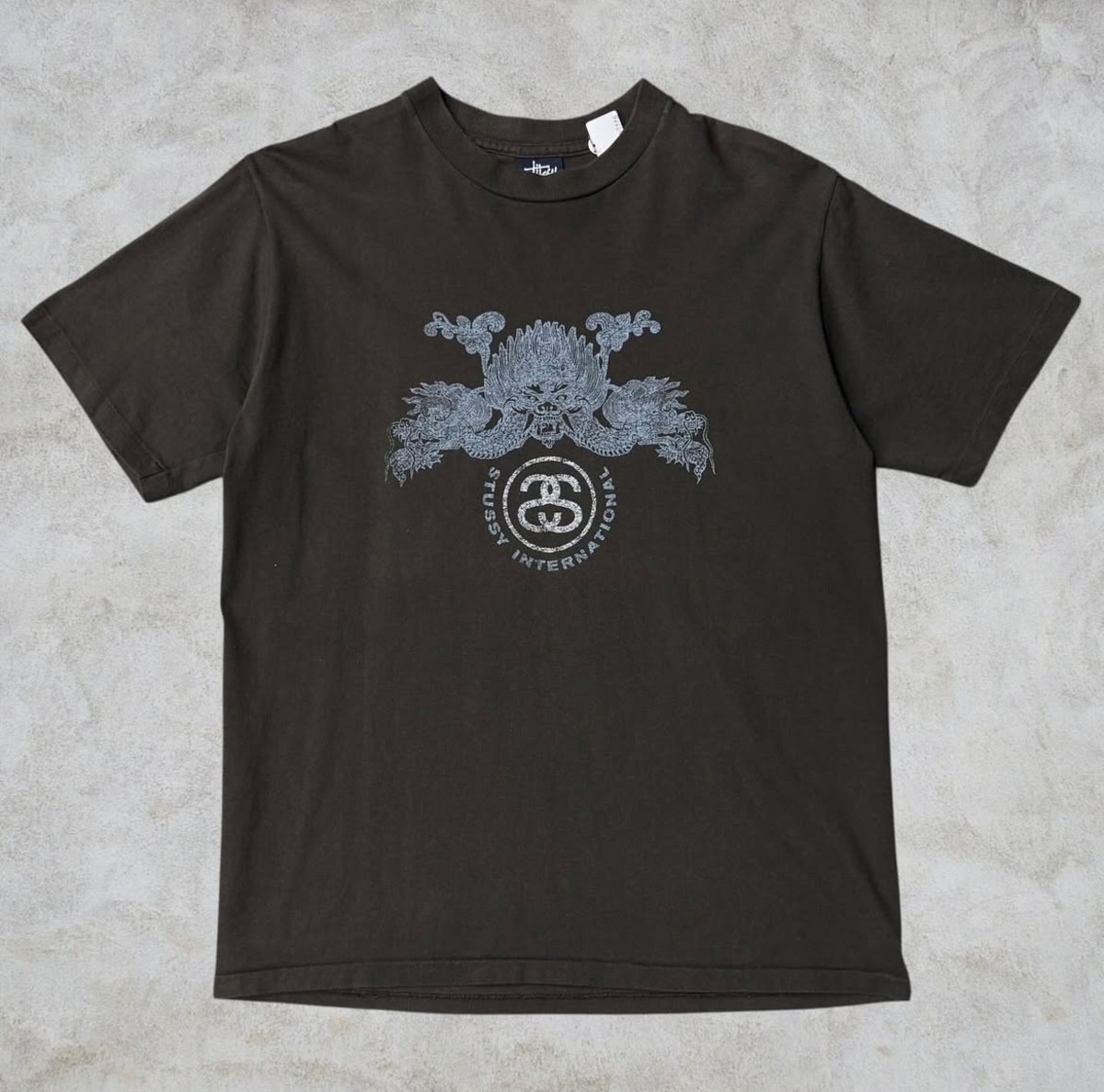 90’s~00’s old stussy Design Tee “Dragon” 【Other Side店】 | curb