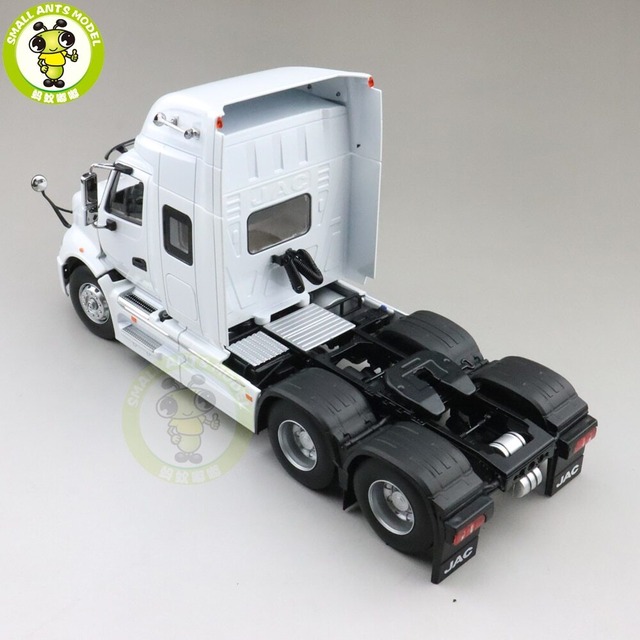 送料無料 1/24 JAC GALLOP V7 アメリカンスタイル トラック トレーラー 白 ホワイト ミニカー ダイキャストカー モデルカー ...