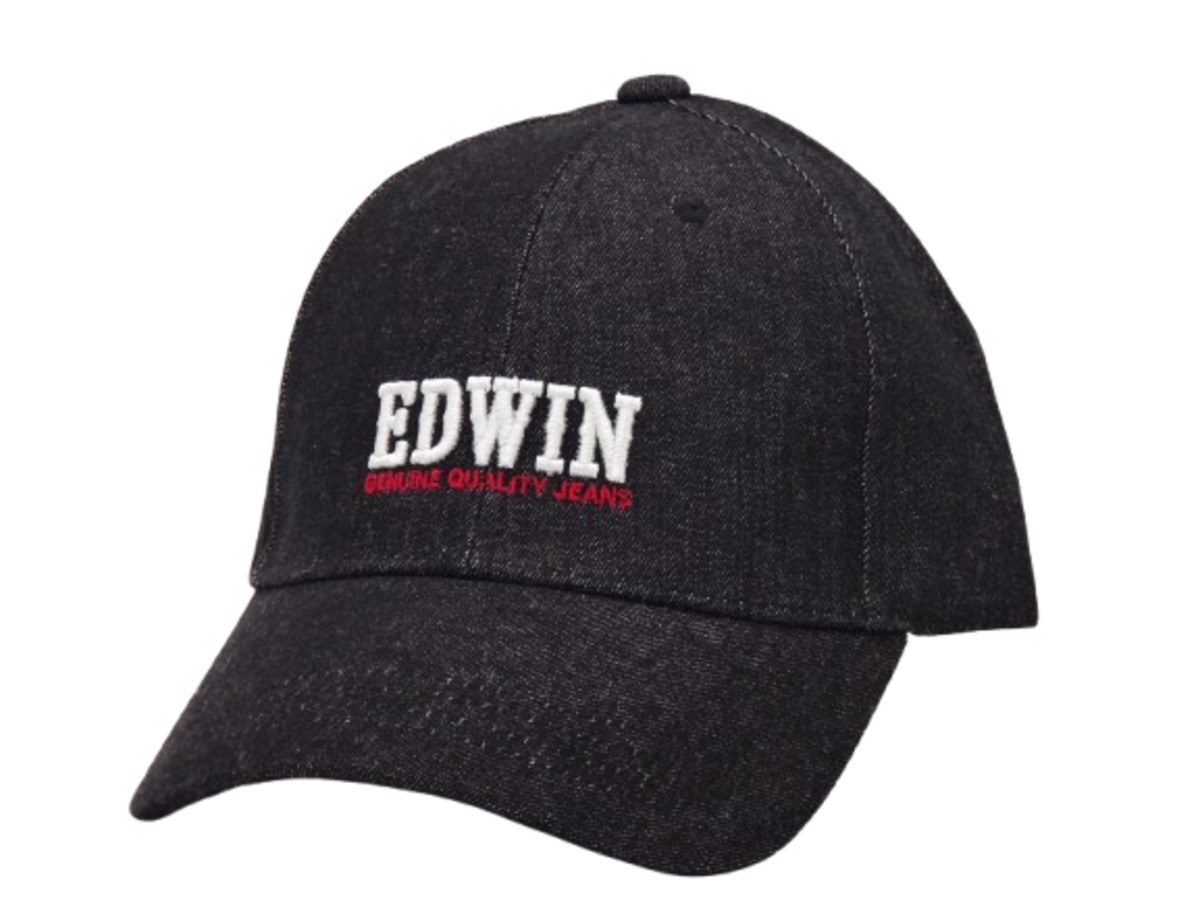 サンプル【アウトレット】edwin CAP エドウィン キャップ ブラック 帽子 誠実堂製帽所 セイジツドウセイボウショ せいじつどうせいぼう ...