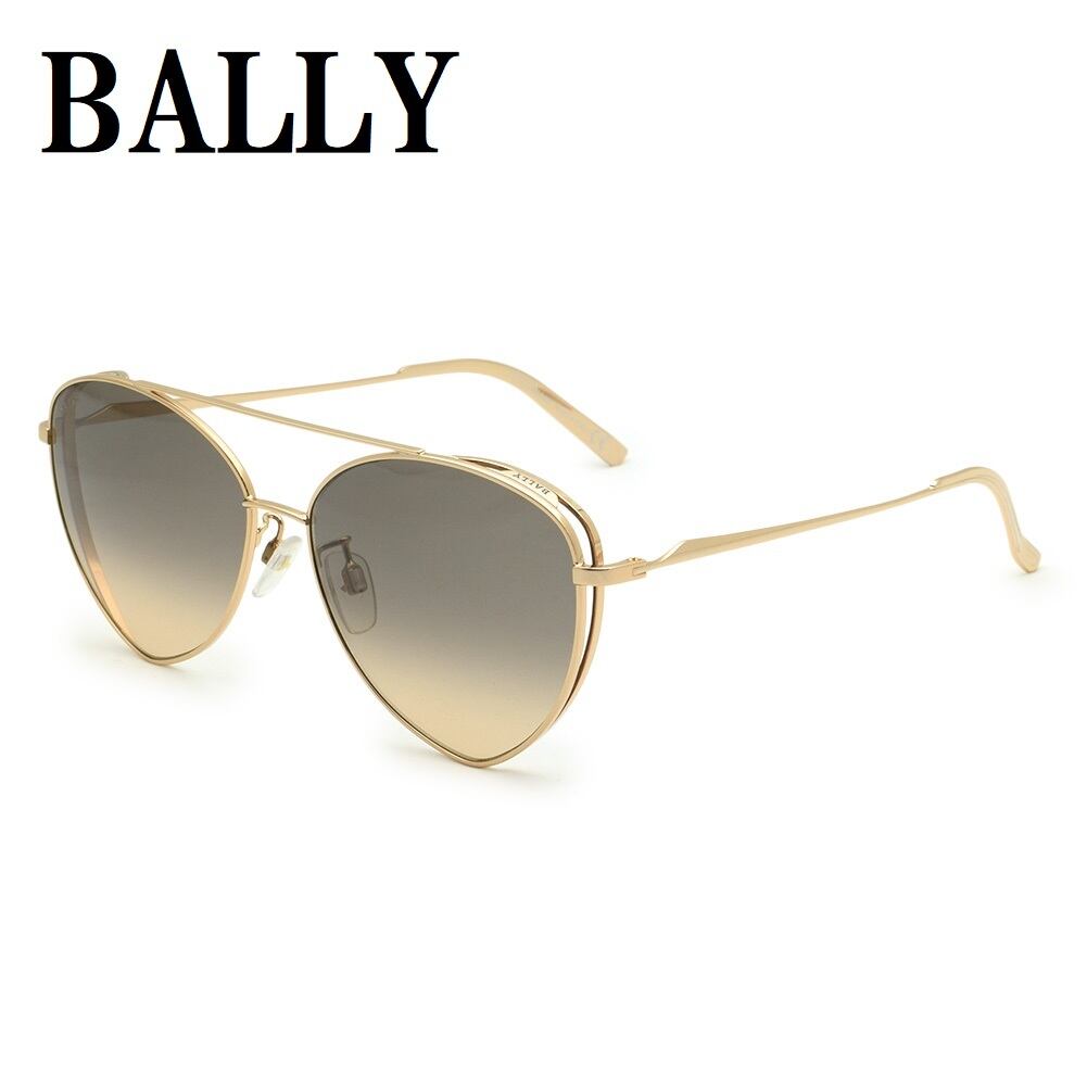 BALLY SUNGLASSES BY0100-H 28F 60 BROWN GOLD バリー サングラス UV