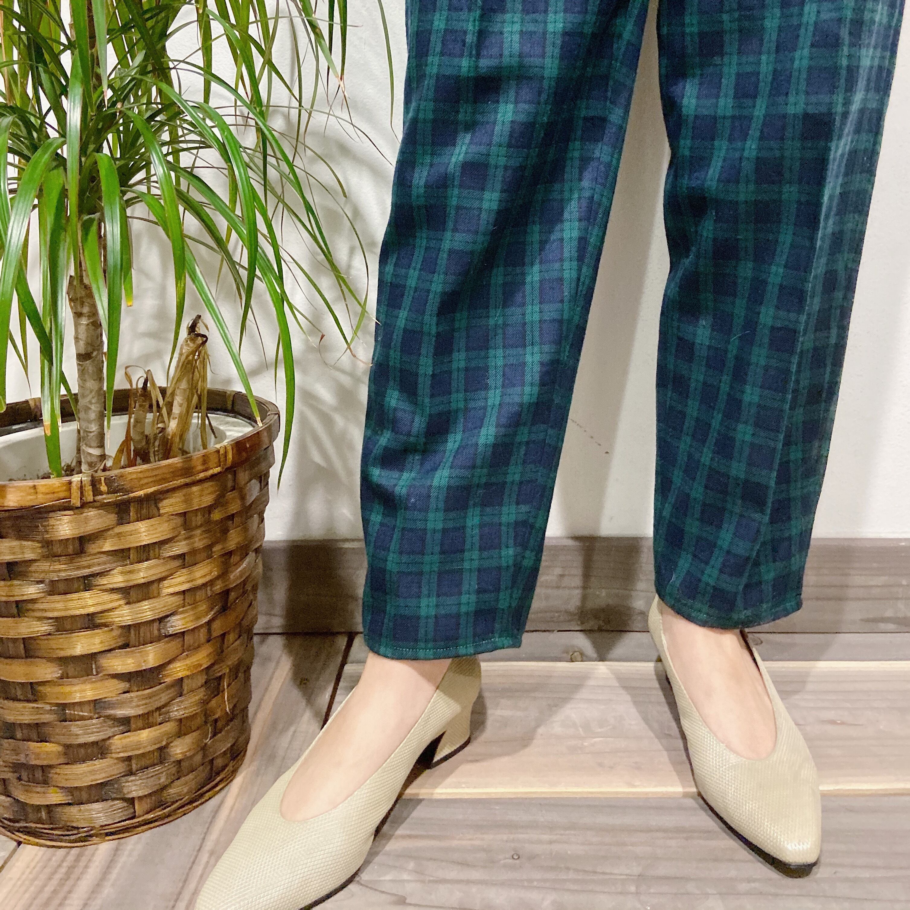 green check pants | LEMON