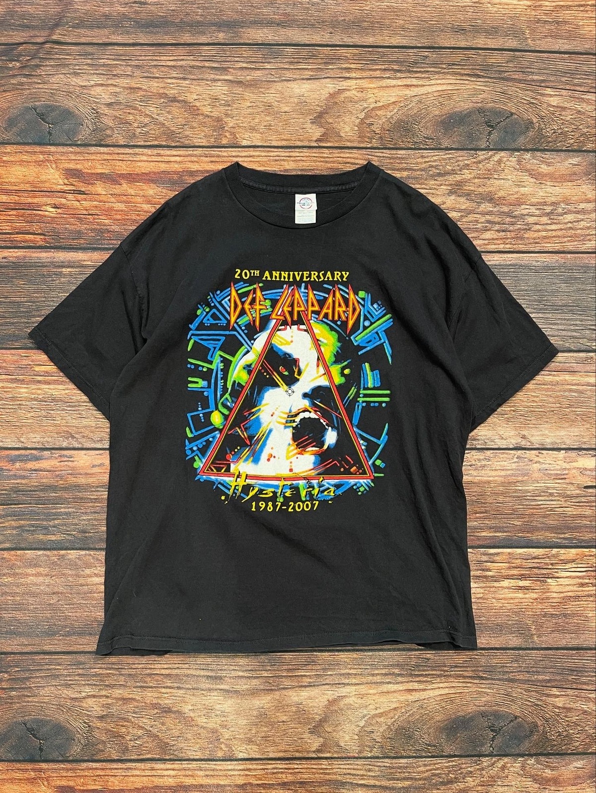 DEF LEPPARD 】 2007年 ツアーTシャツ バンドTシャツ 両面プリント DELTA PRO WEIGHT 2XL | 古着屋DIGDIG