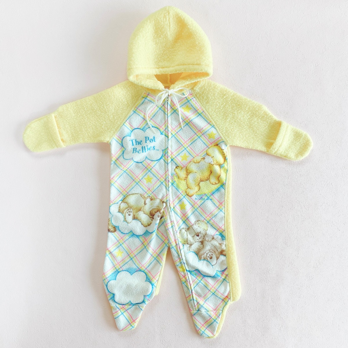 Sleepy animals fleece baby rompers 0-6M (50-65) | nennene