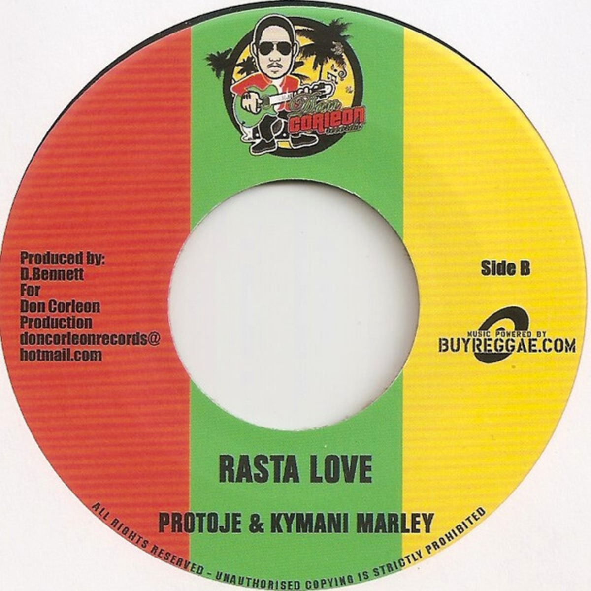 7” Rasta Love / Waiting On The Rain - Protoje & Kymani Marley / J Boog ...