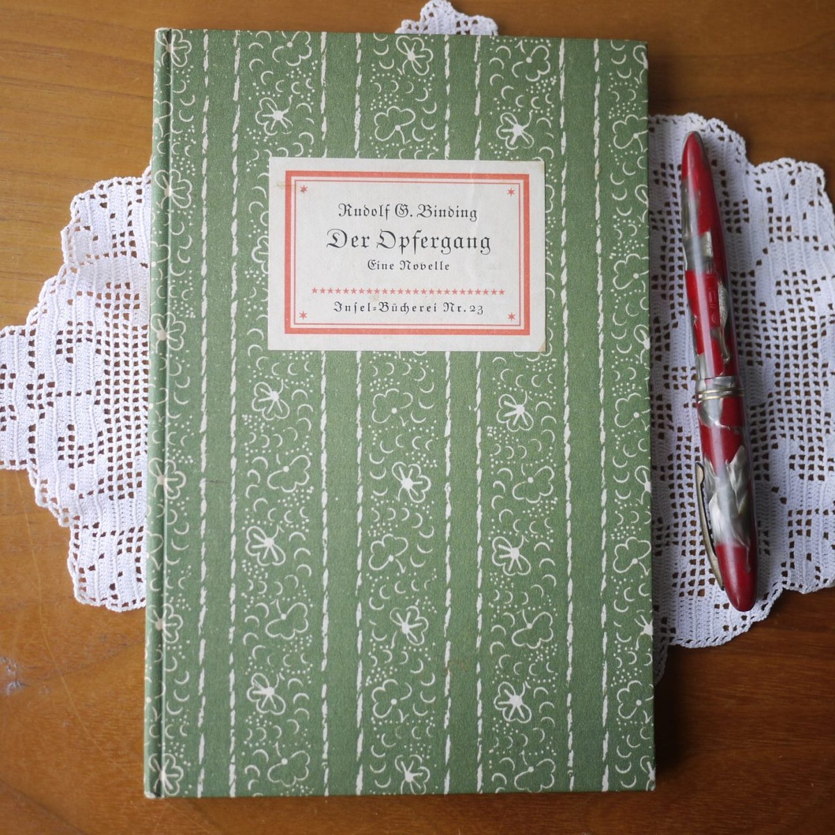 インゼル文庫 No.23 「Rudolf Binding: Der Opfergang Eine Novelle」 | こりすのパン屋Base ...