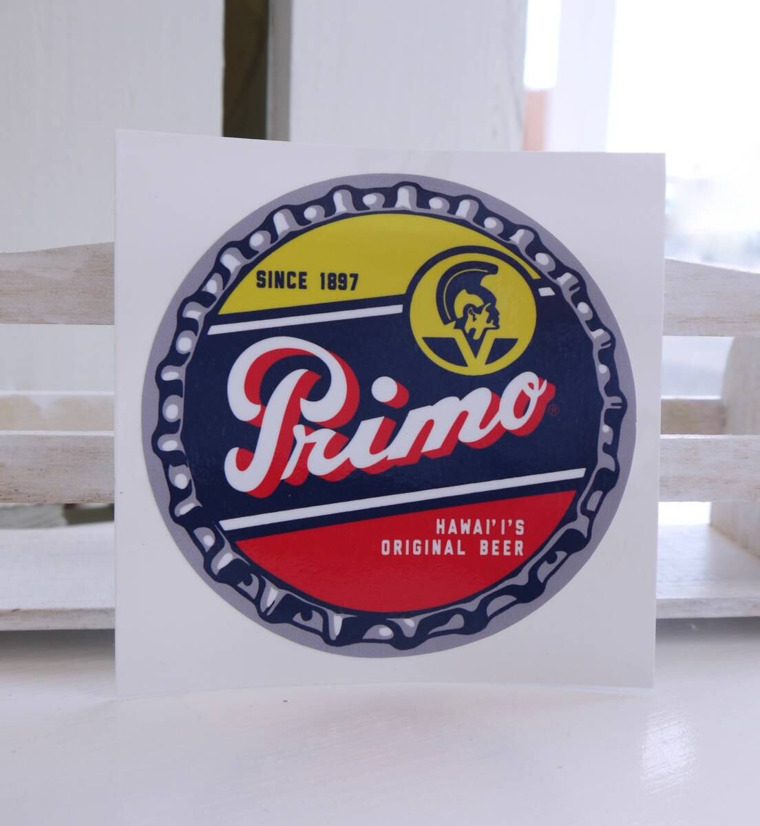 ★ハワイ直輸入★PRIMO BEER /プリモビール ステッカー／ハワイ ビール＜PRIMO 瓶ビールフタ M＞ | 'OLI'OLI ...
