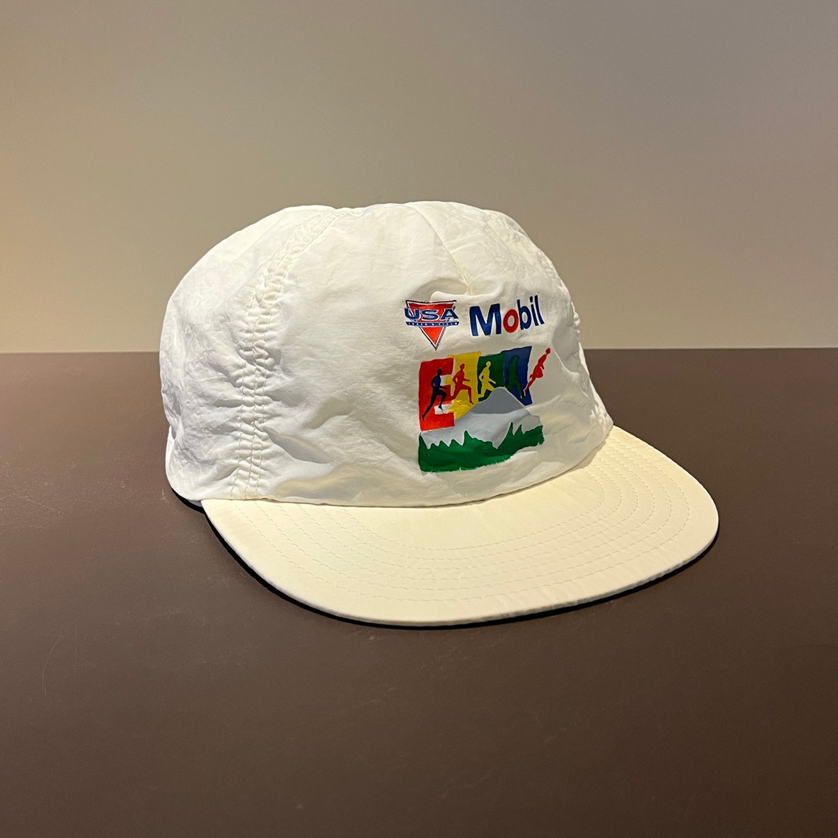 Mobil × USA Track & Field Nylon Cap *80s-90s* [USA製] | BoB Vintage Caps ...