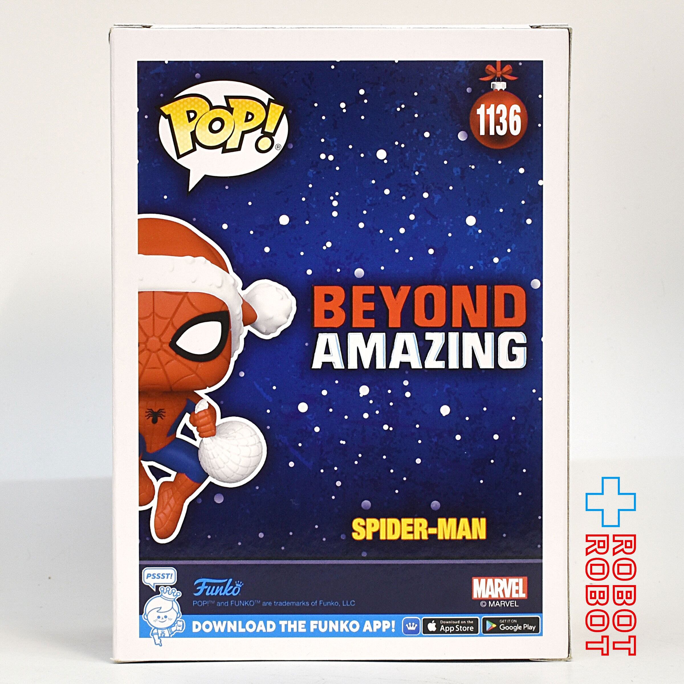 ファンコ POP! 1136 マーベル スパイダーマン ホリデー サンタハット ビニールフィギュア 箱入 | ROBOTROBOT