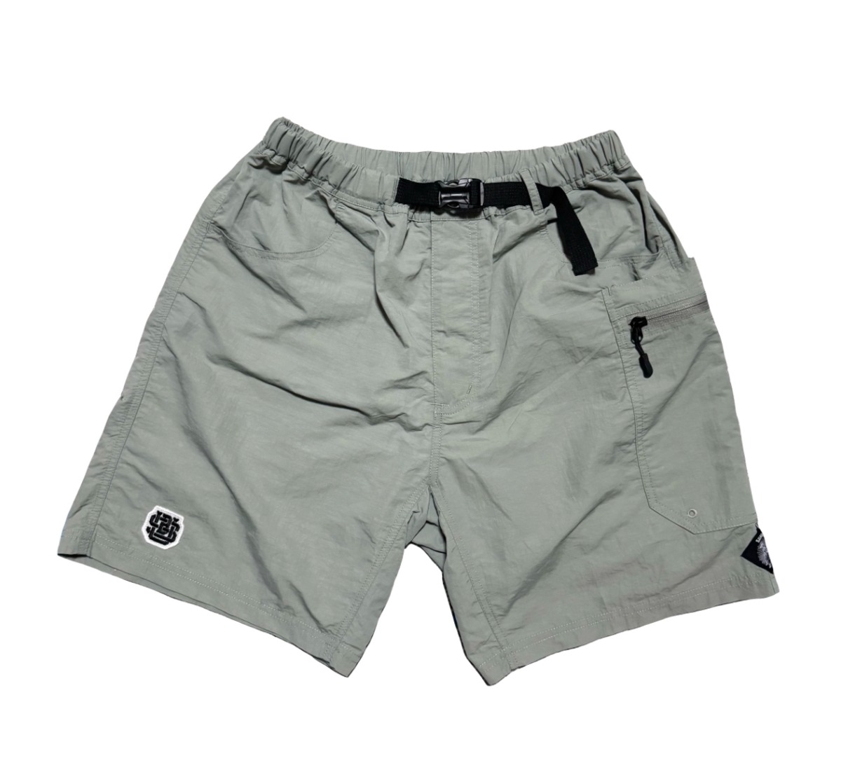 NYLON ROUND SHORTS『Green gray × Black』 | subgreen golf