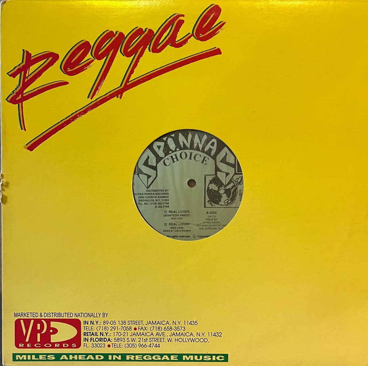 Mad Lion – Real Lover (12") | oleo Records