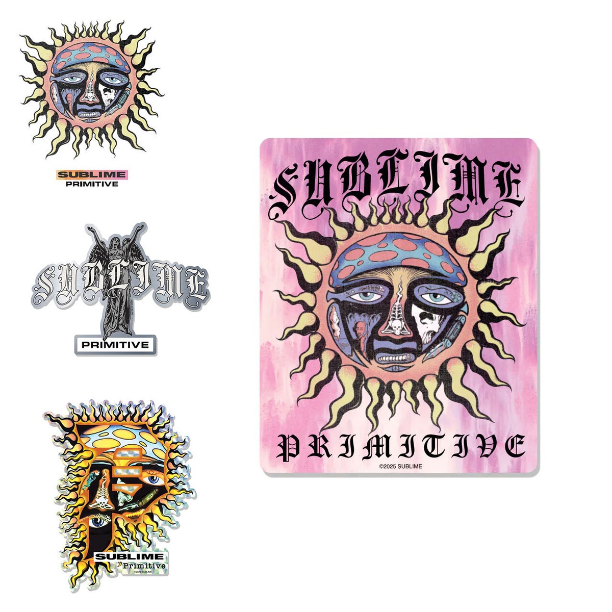 【正規輸入品】 PRIMITIVE × SUBLIME STICKER primitive skate プリミティブ Sublime サブライム スケボーステッカー スケボー ステッカー ...