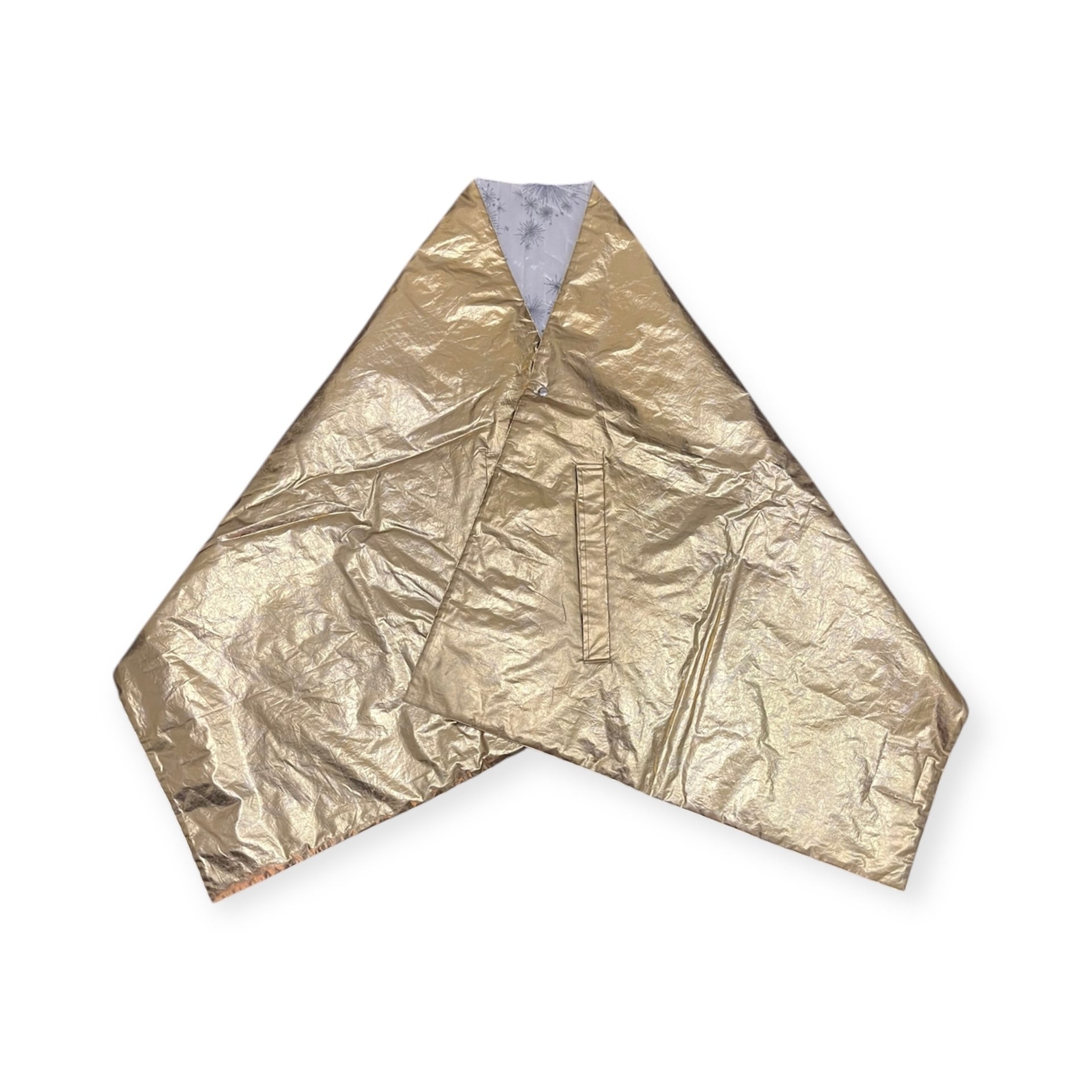 SEVESKIG/Warm Faux Paper Poncho | Pay ID