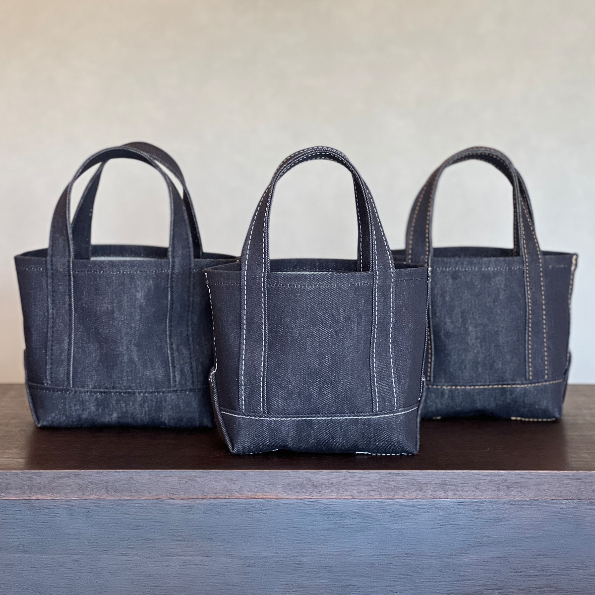 "色落ちしにくい" デニムトート S | CUSTOM BAG Milih