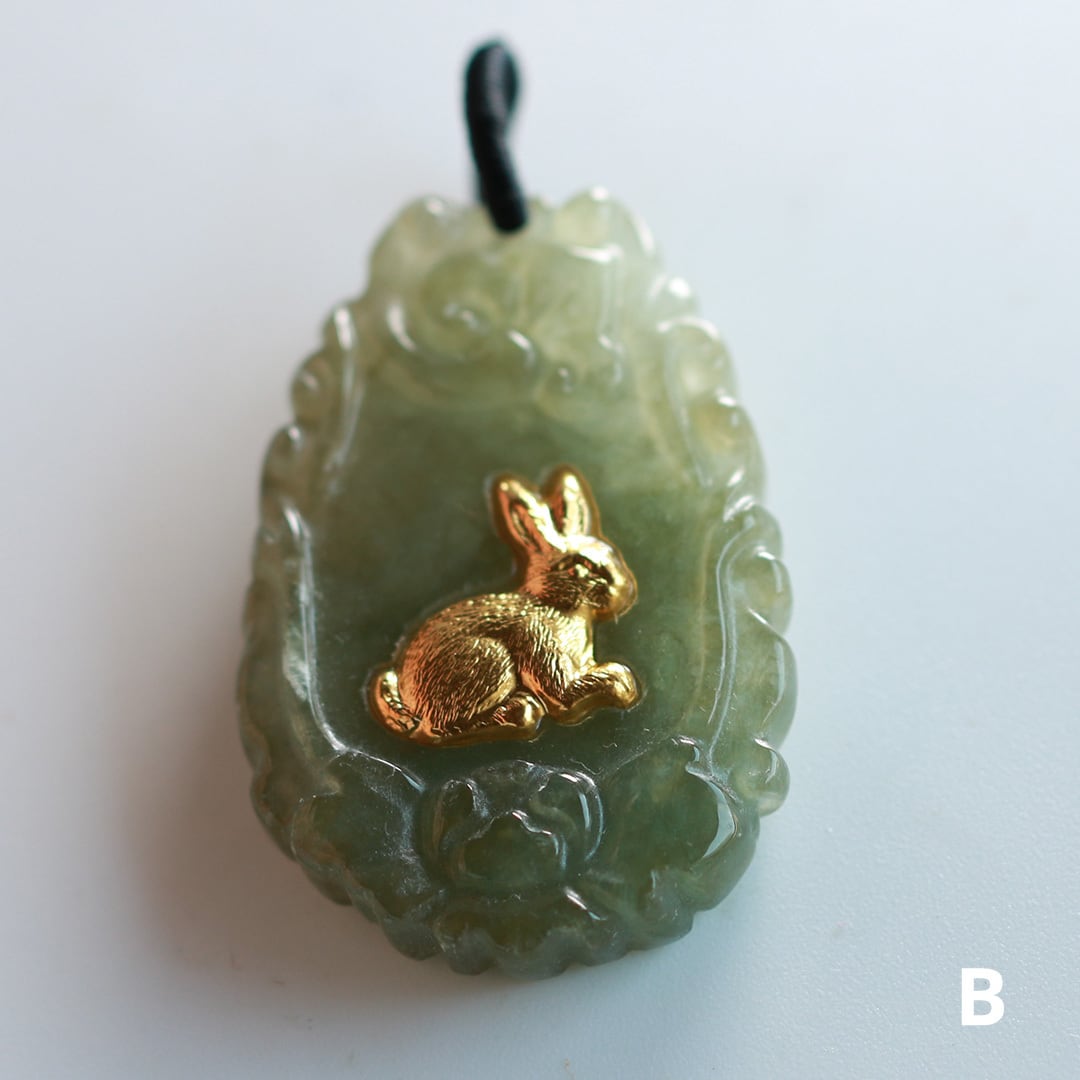 個性的なグリーンと24金のうさぎが高級感あり Rabbit K24G (S 個性的なグリーンと24金のうさぎが高級感あり Rabbit K24G (S
