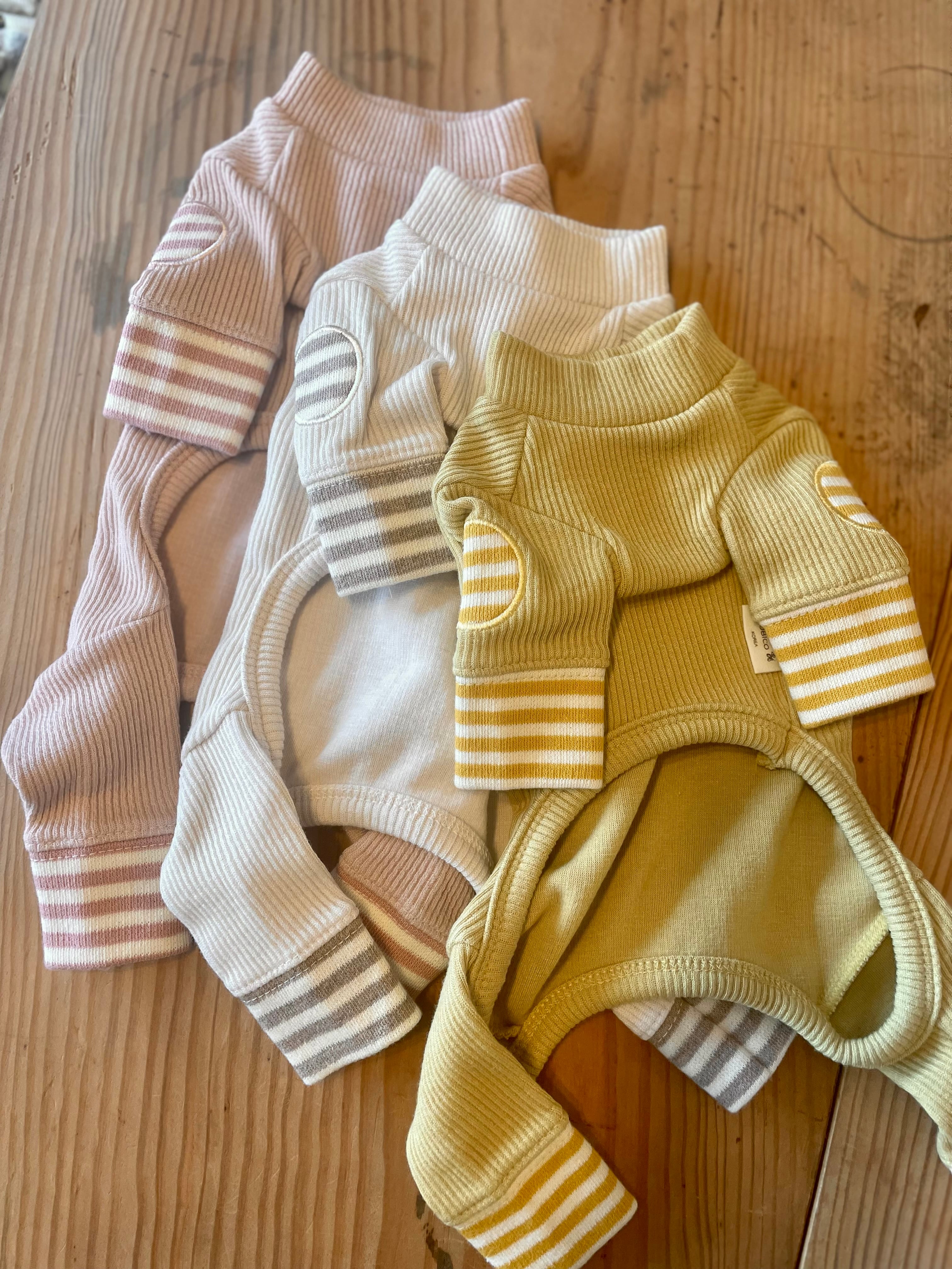 エルボーパッチロンパース ピンク2XL | Hanuleハヌル