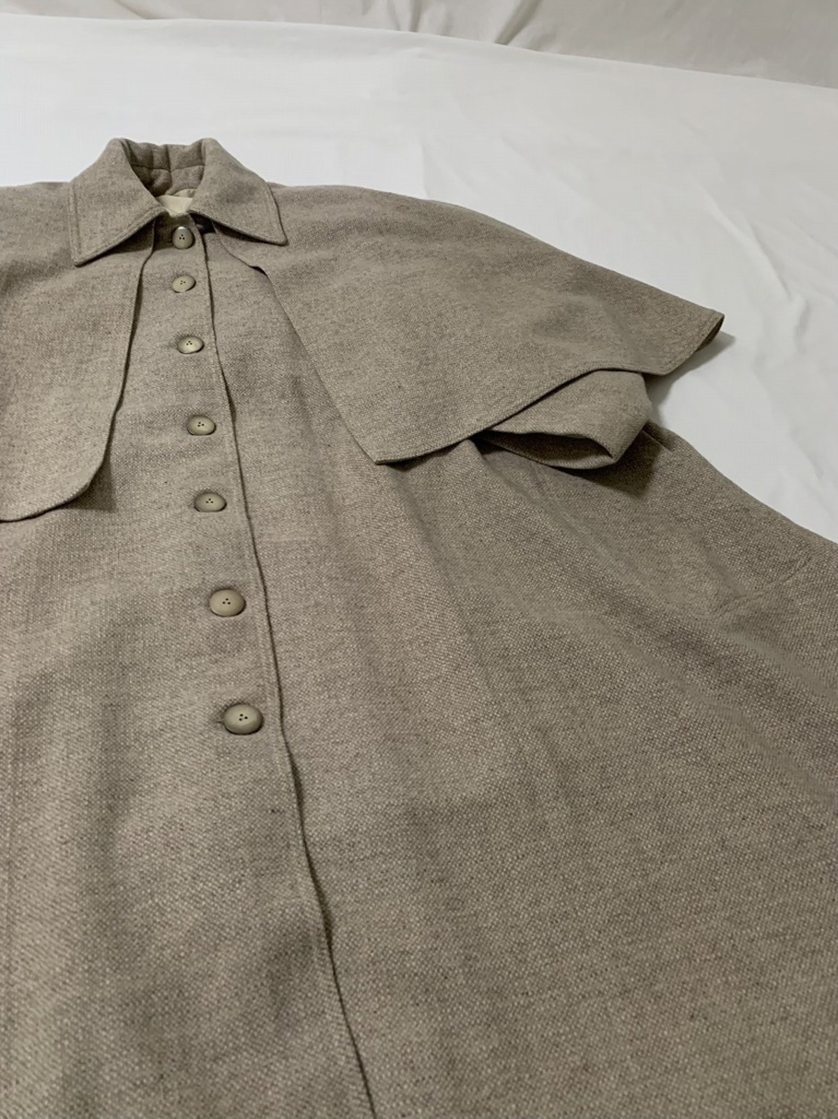 1970's Nep Tweed Long Inverness Coat | Link