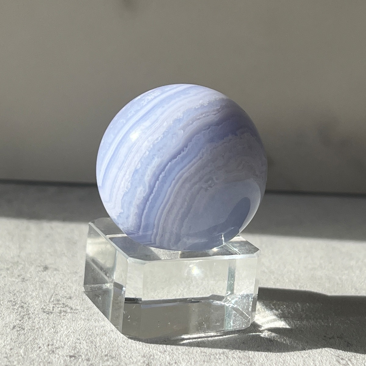 癒しのエネルギー ブルーレーススフィア② blue lace agate 天然石・鉱物 | kumuk