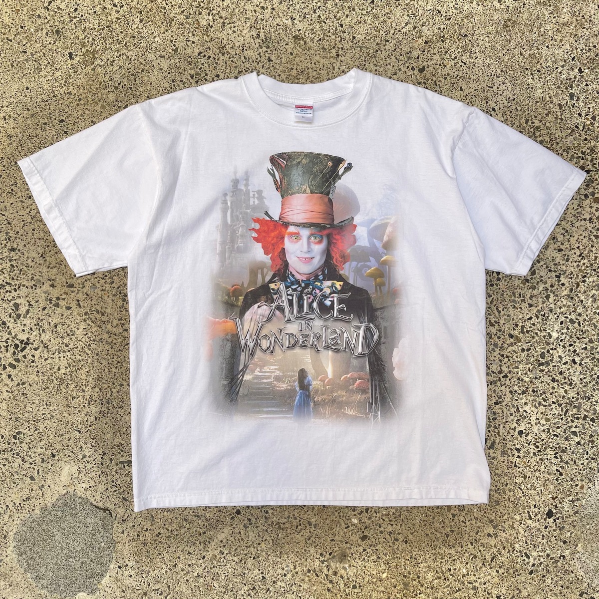 アリスインワンダーランド 両面プリント Tシャツ ムービーTシャツ XL | 古着屋DIGDIG